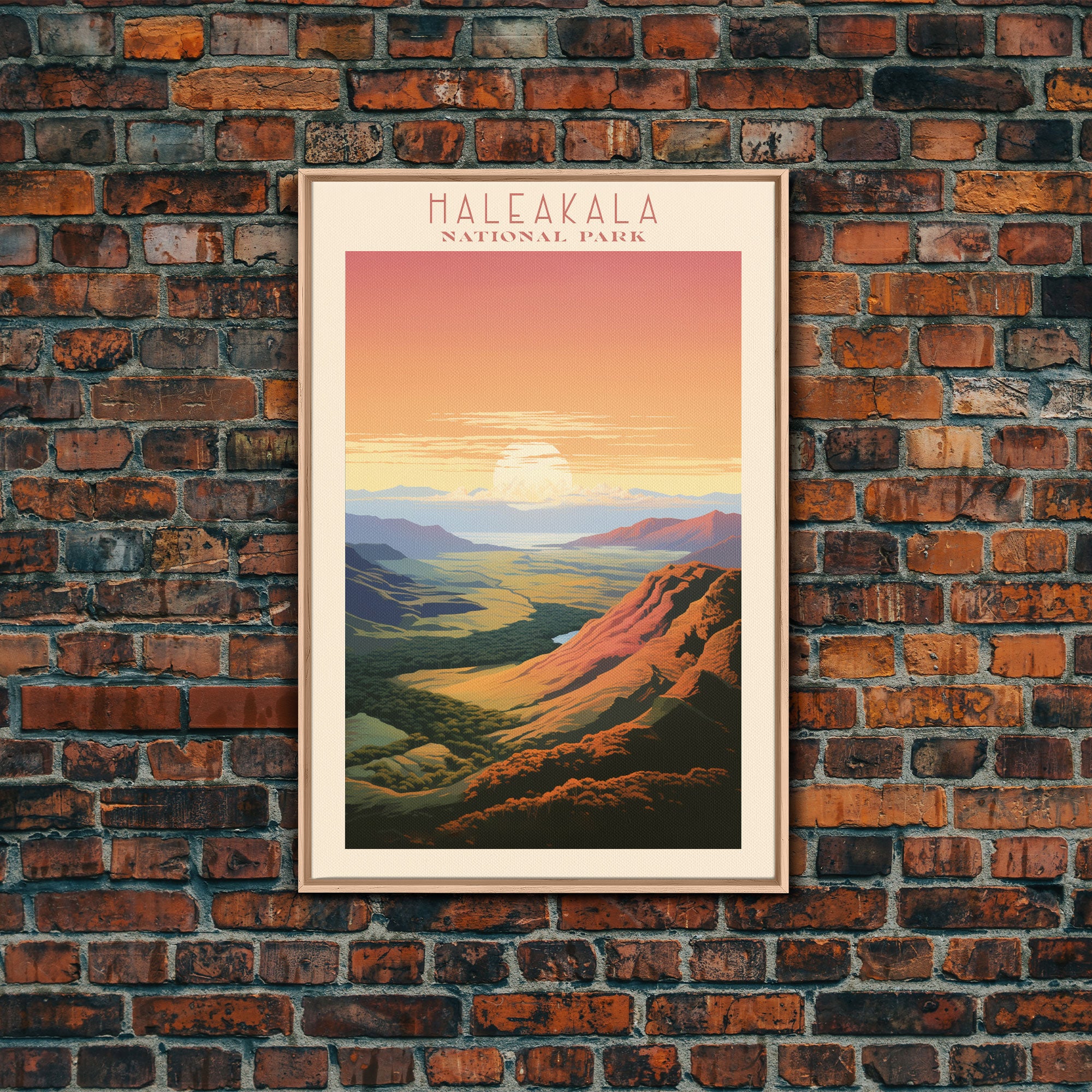 Haleakalā National Park Travel Poster Art, Canvas Print Wall Art, Maui – NuevArt