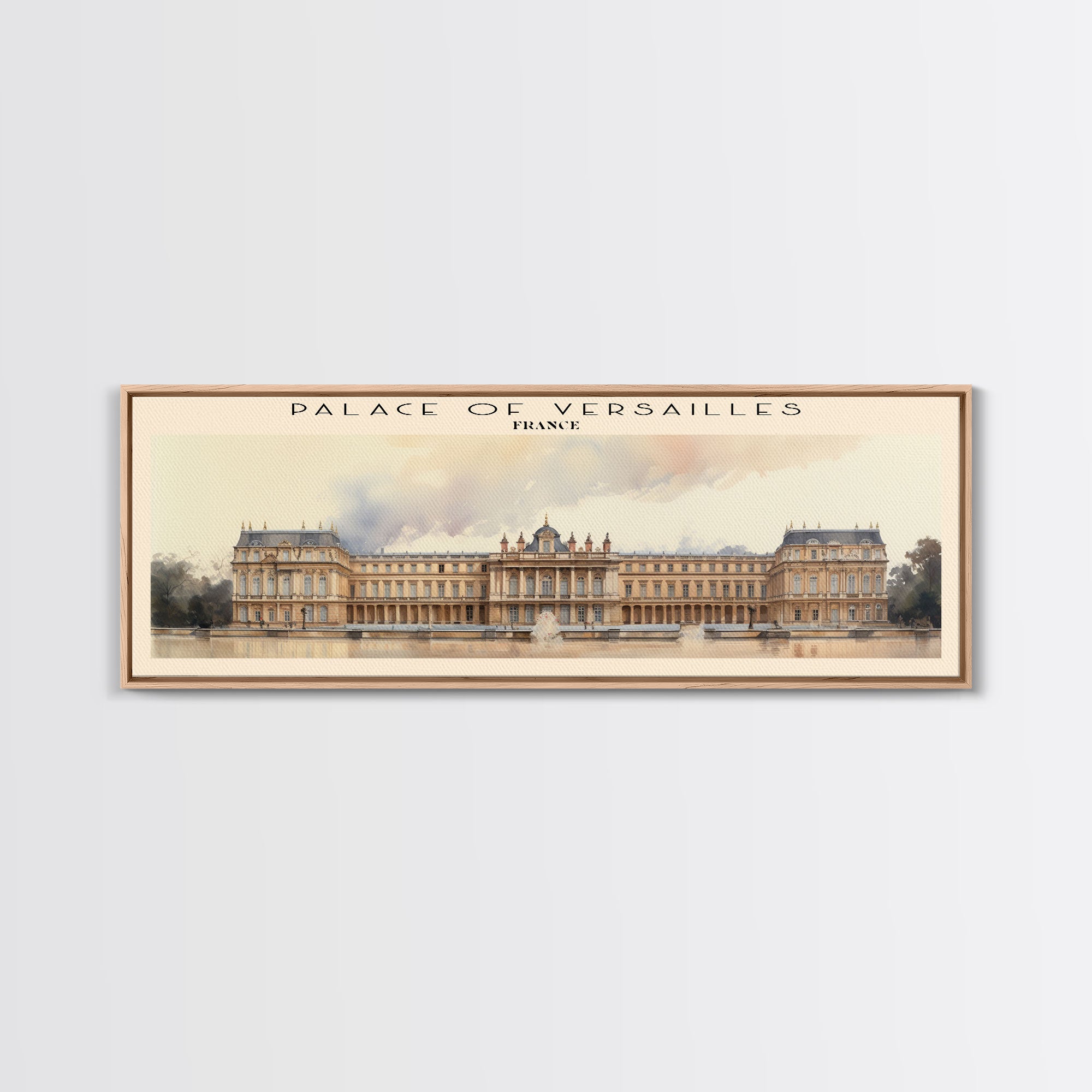 Palace of Versailles Wall Art Travel Poster Print, Gift For Travel Lov ...