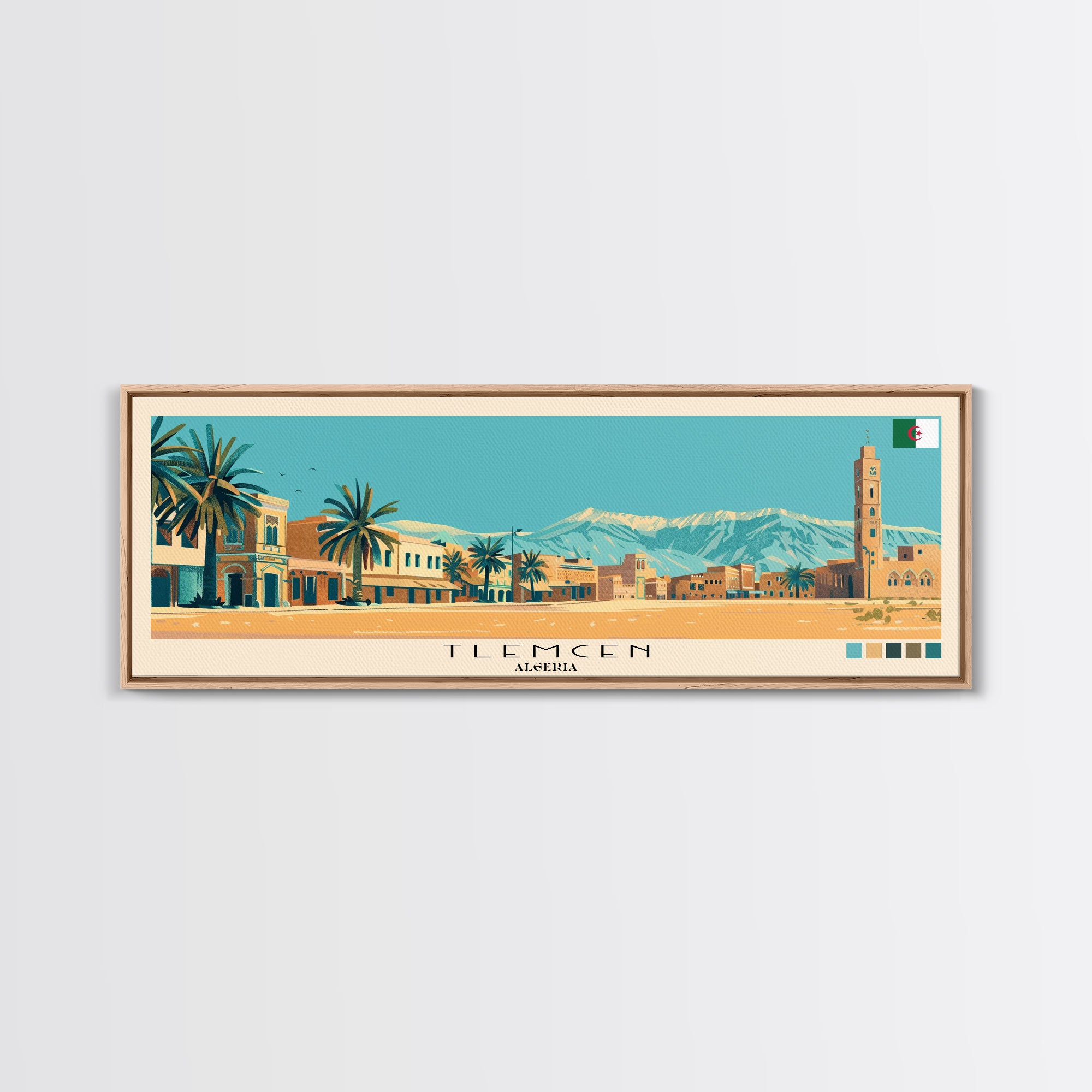 Tlemcen, Algeria Panoramic Canvas Print, Tlemcen, Algeria Painting, Al – NuevArt