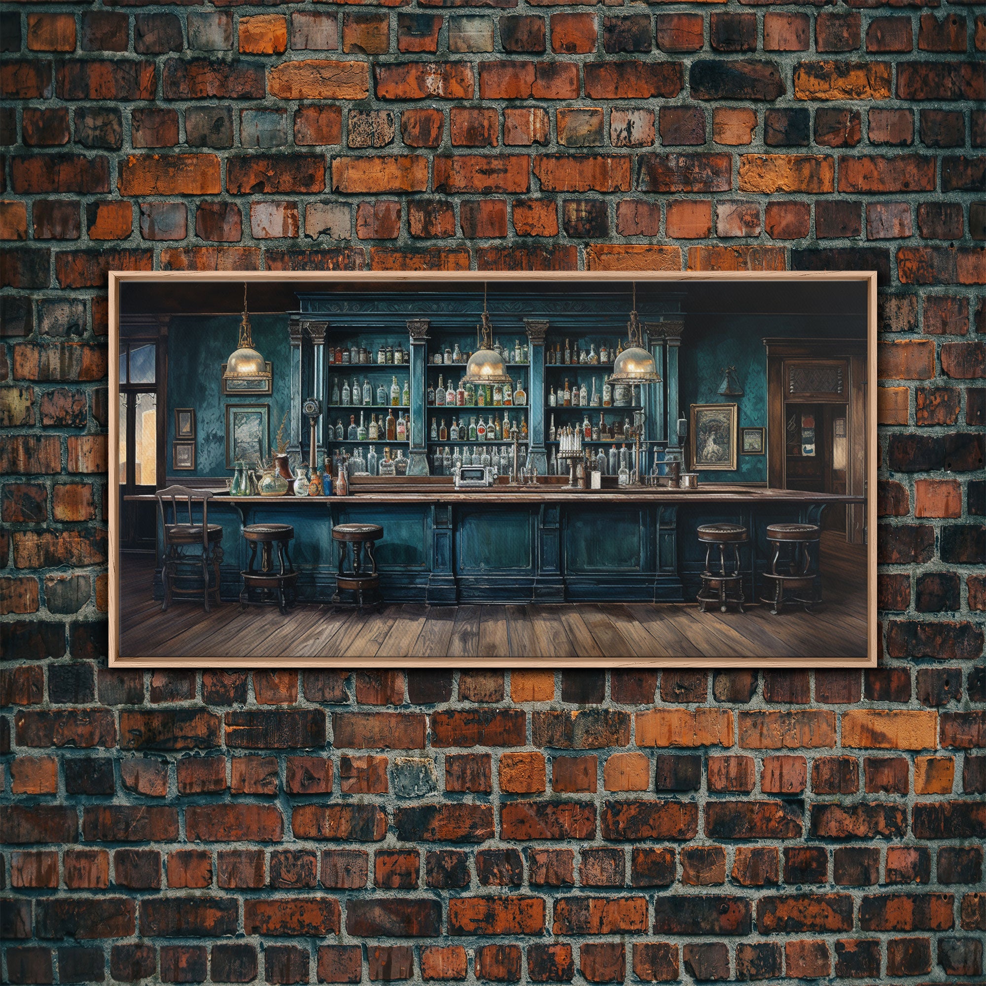 Bar Decor, Prohibition Wall Art, Saloon Wall Art, Canvas Print, Wall H ...