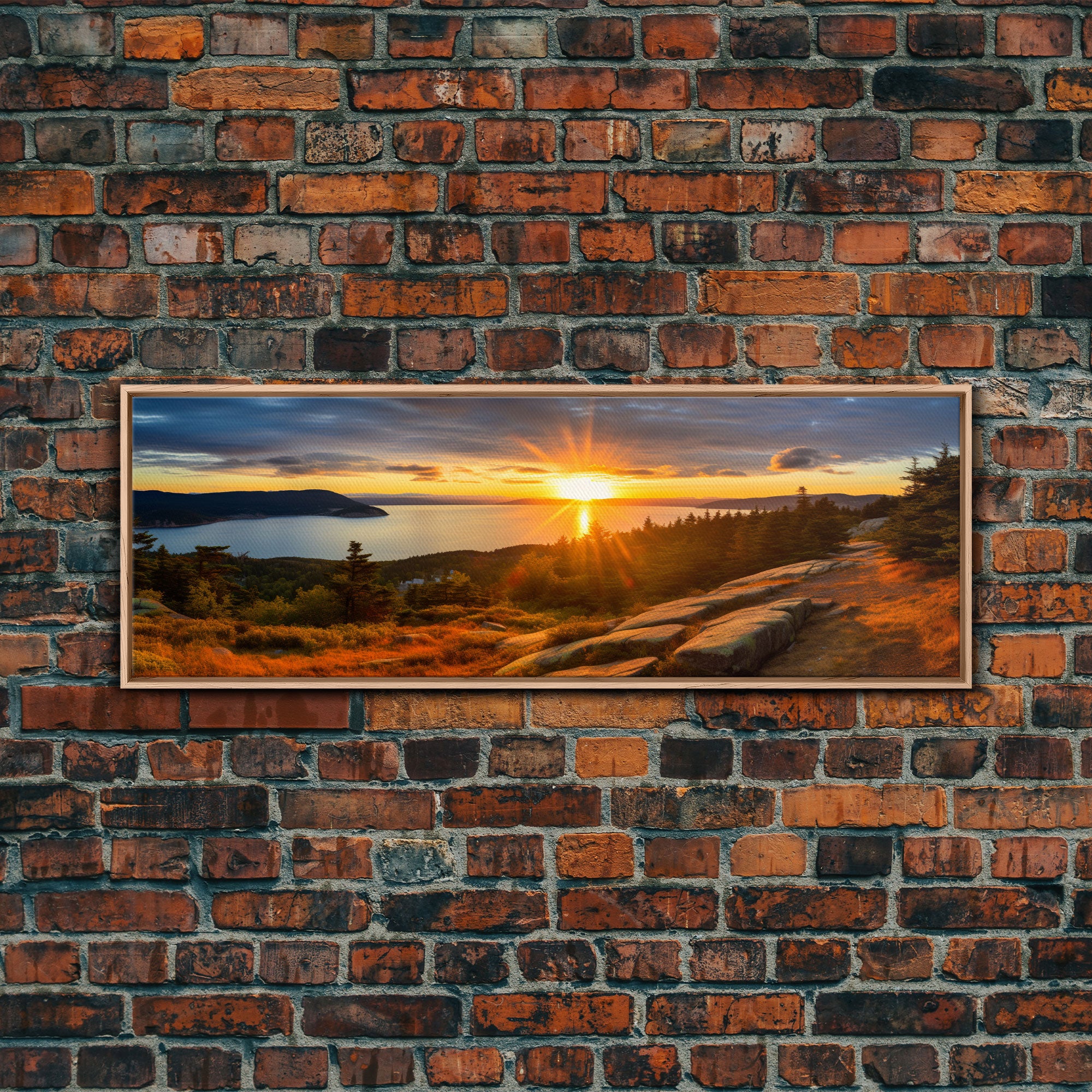 Photographic Panoramic of Acadia National Park, Sunset Photography, Na ...