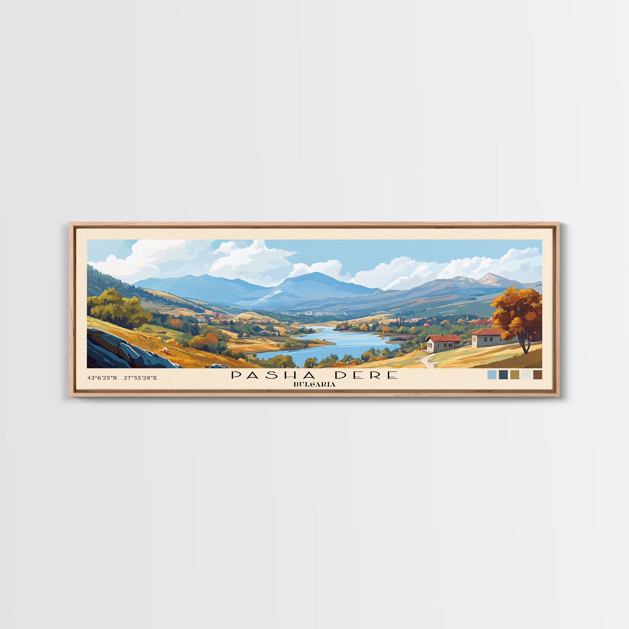 Pasha Dere, Bulgaria Panoramic Beach Print, Vacation Gift, Bulgaria Wa ...
