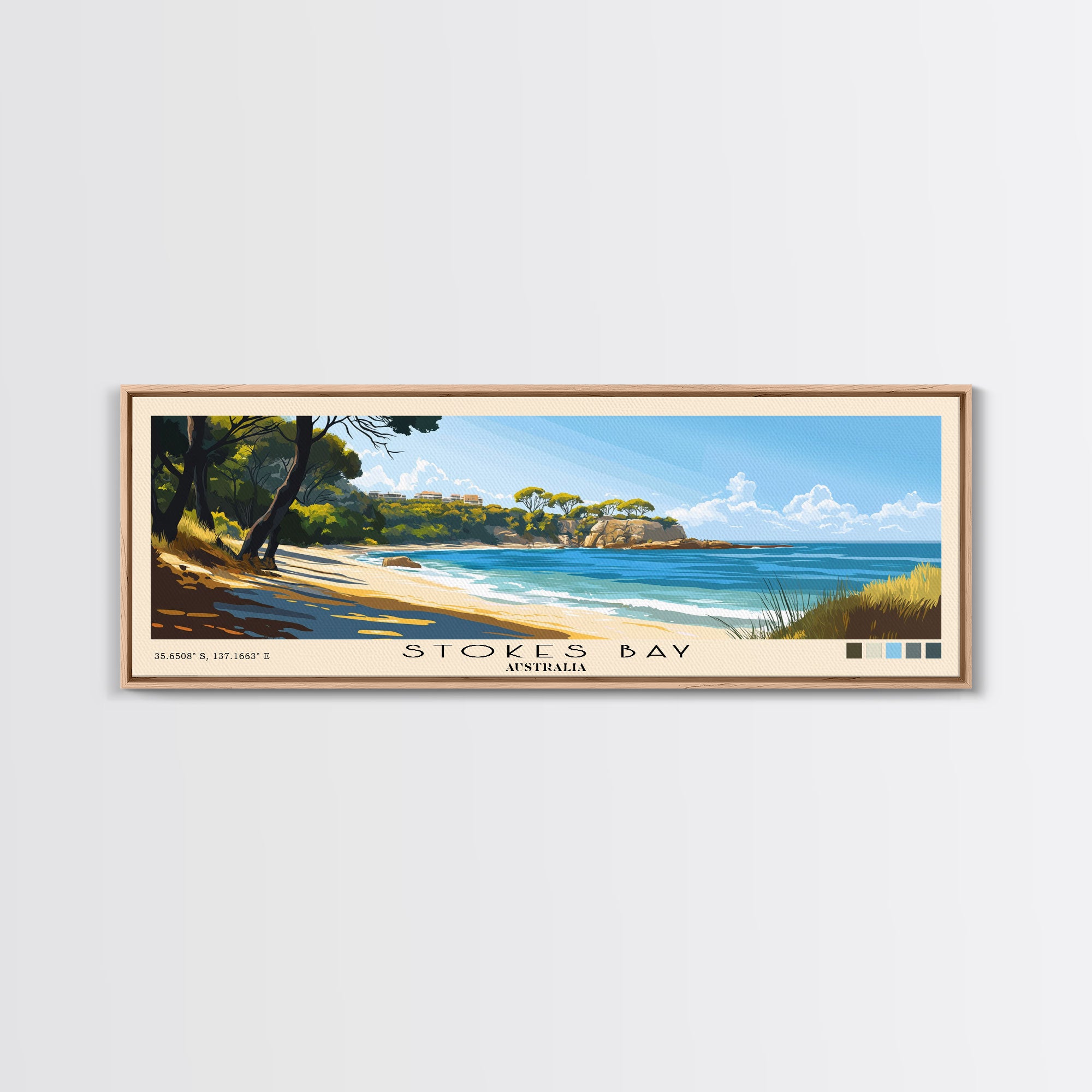 Stokes Bay, Australia Panoramic Print, Vacation Gift, Australia Wall A ...