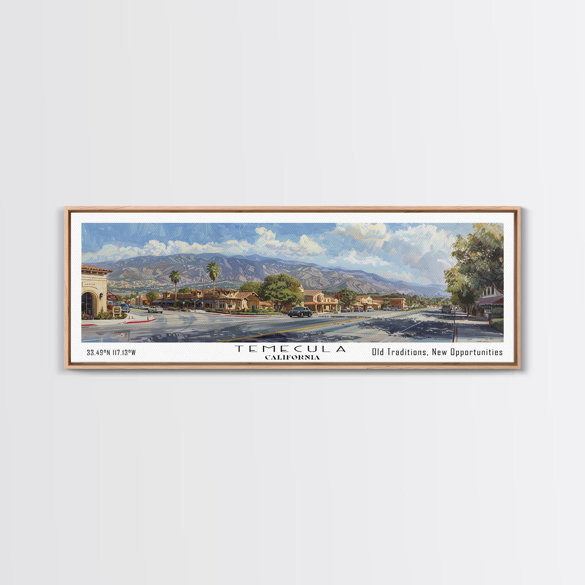 Temecula California Travel Poster, Framed Canvas Print, Wall Art, Home ...