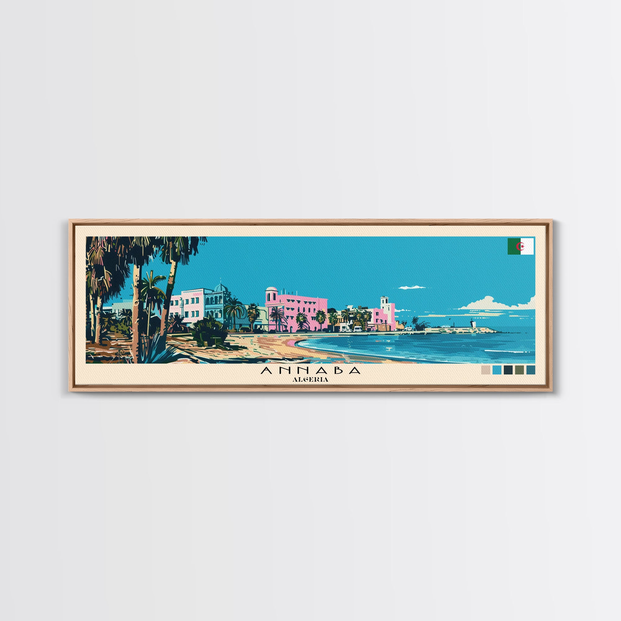 Annaba, Algeria Panoramic Canvas Print, Annaba, Algeria Painting, Alge ...