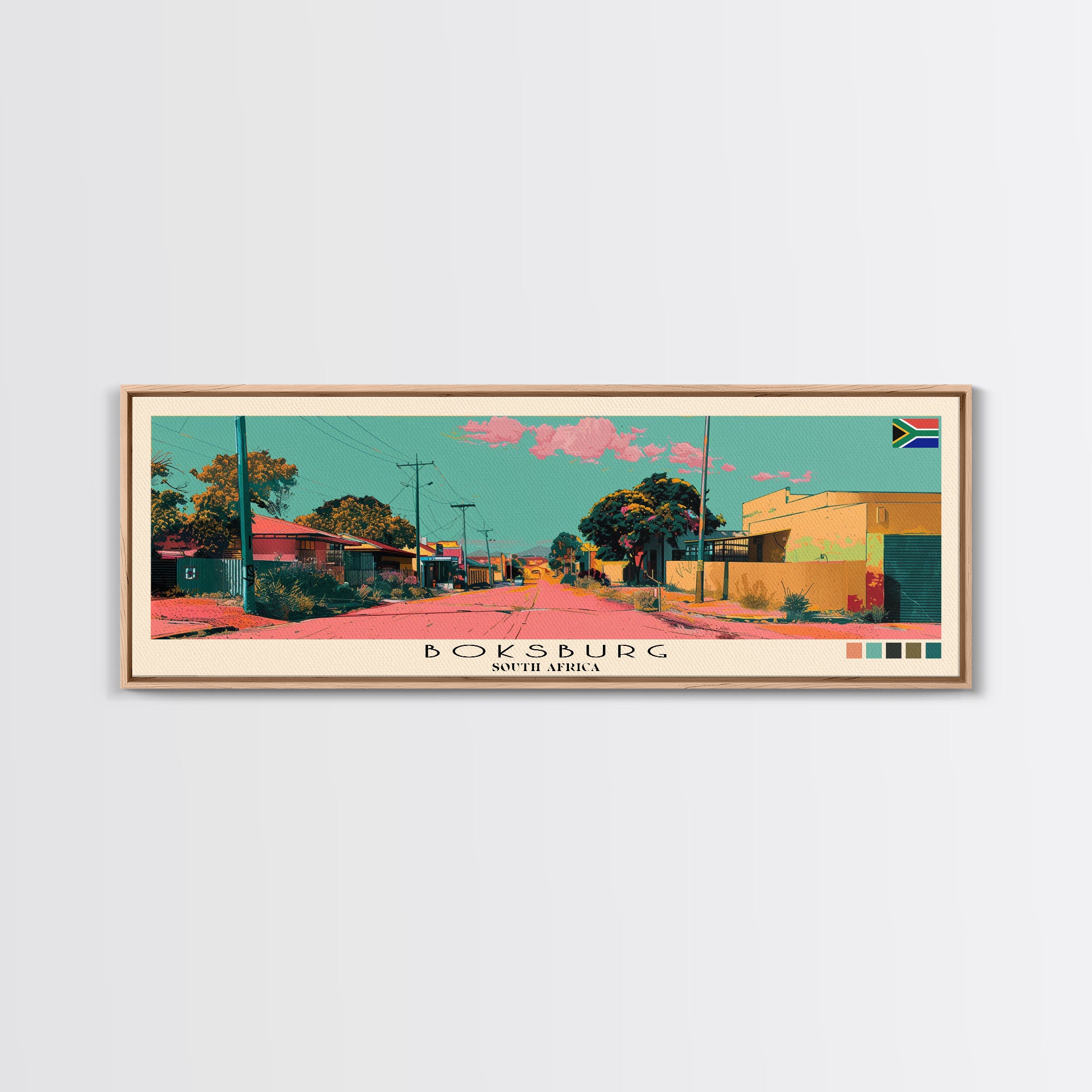Boksburg, South Africa Panoramic Canvas Print, Boksburg, South Africa ...