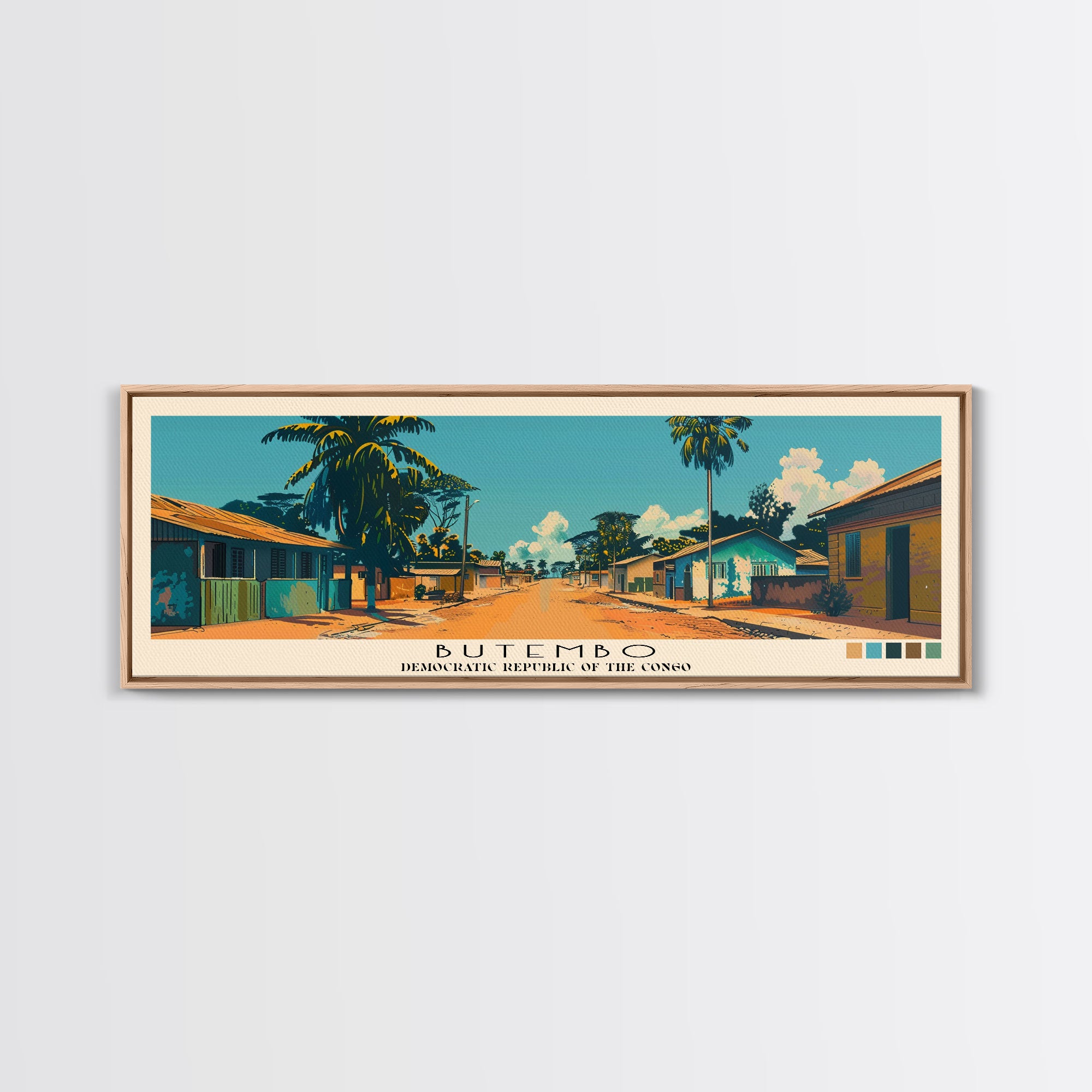 Butembo, Congo Panoramic Canvas Print, Butembo, Congo Painting, Congo ...