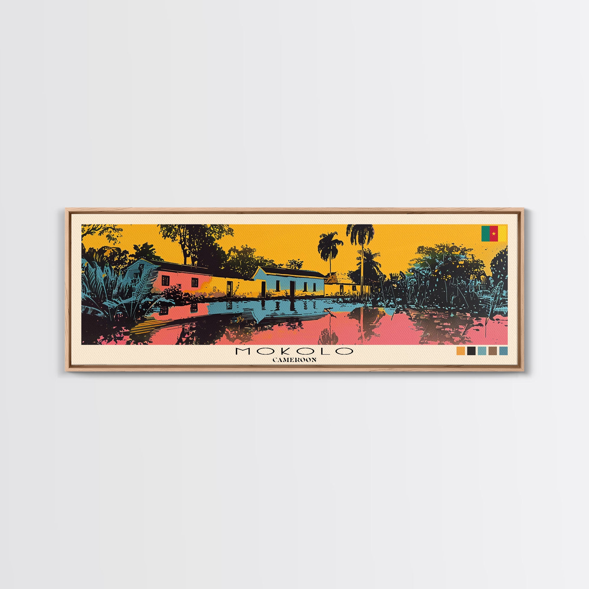 Mokolo, Cameroon Panoramic Canvas Print, Mokolo, Cameroon Painting, Ca ...
