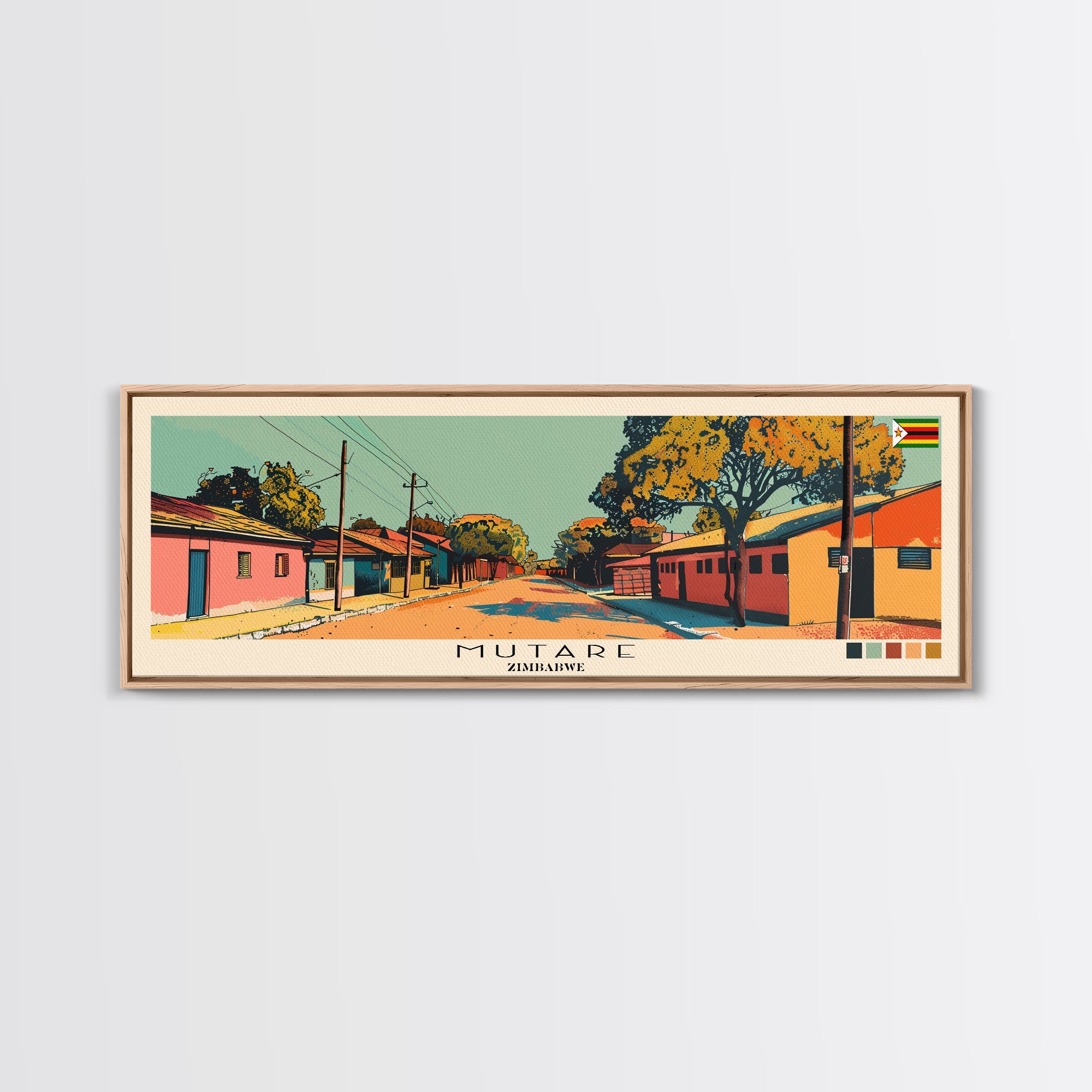 Mutare, Zimbabwe Panoramic Canvas Print, Mutare, Zimbabwe Painting, Zi ...