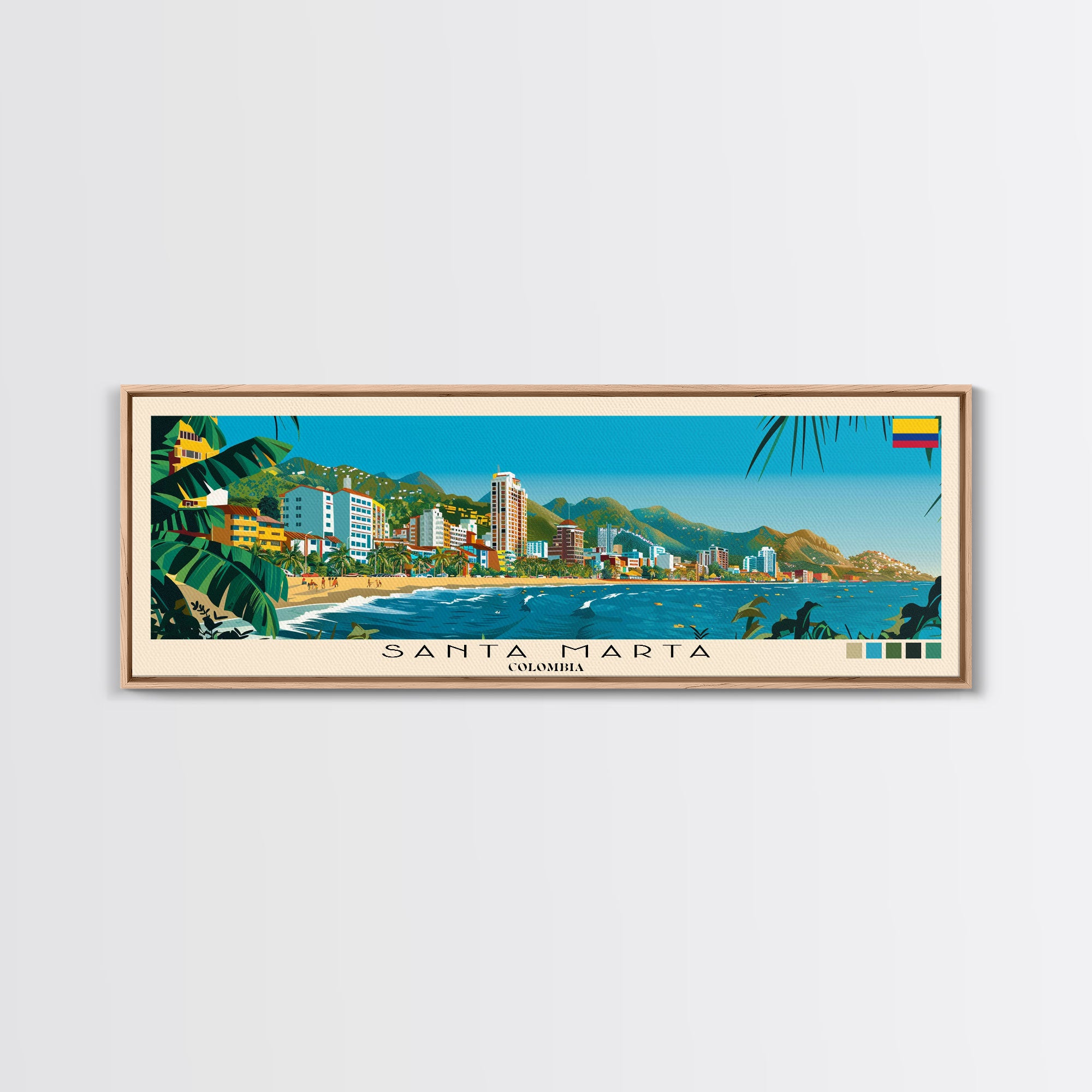 Santa Marta, Colombia Panoramic Canvas Print, Santa Marta, Colombia Pa ...
