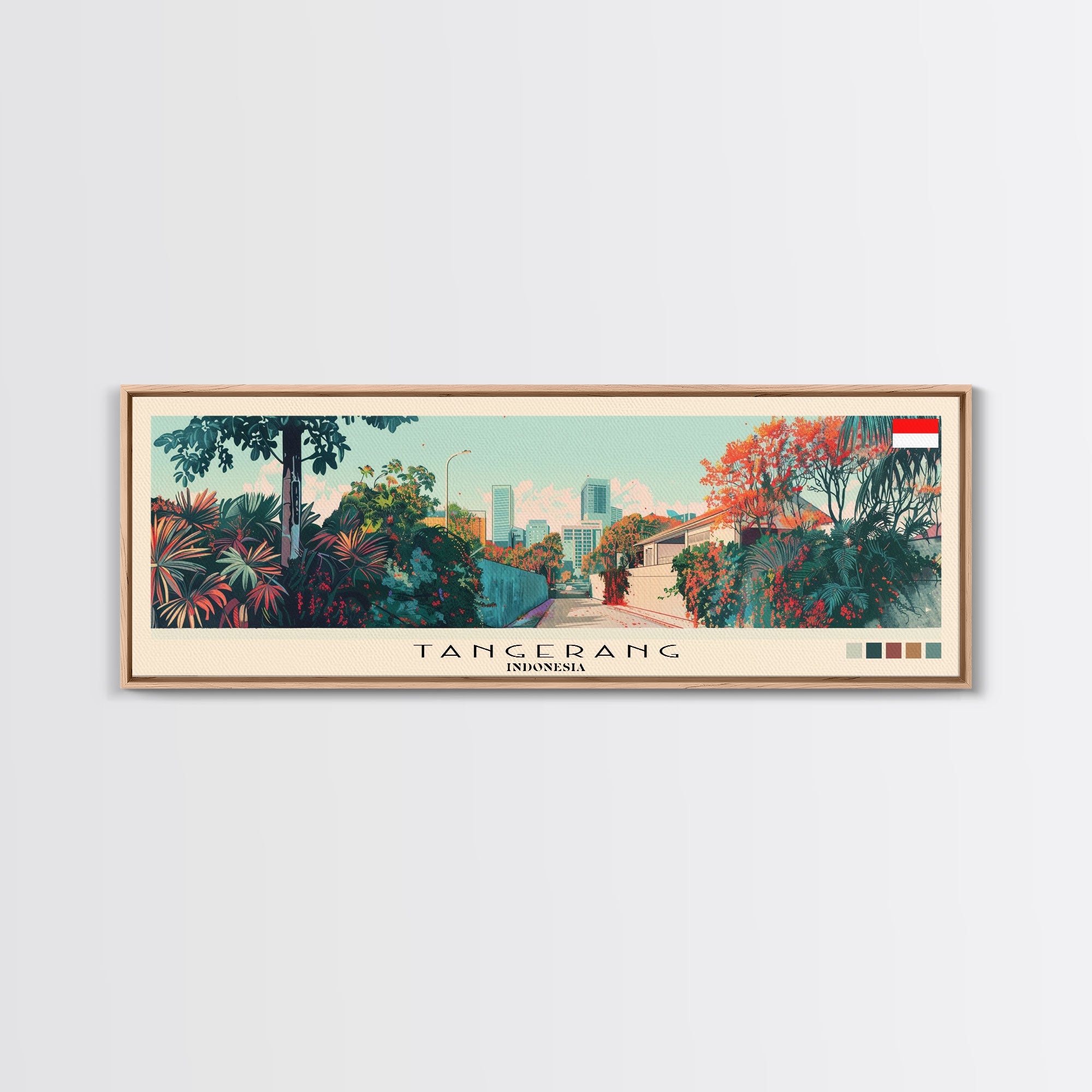 Tangerang, Indonesia Panoramic Canvas Print, Tangerang, Indonesia Pain ...
