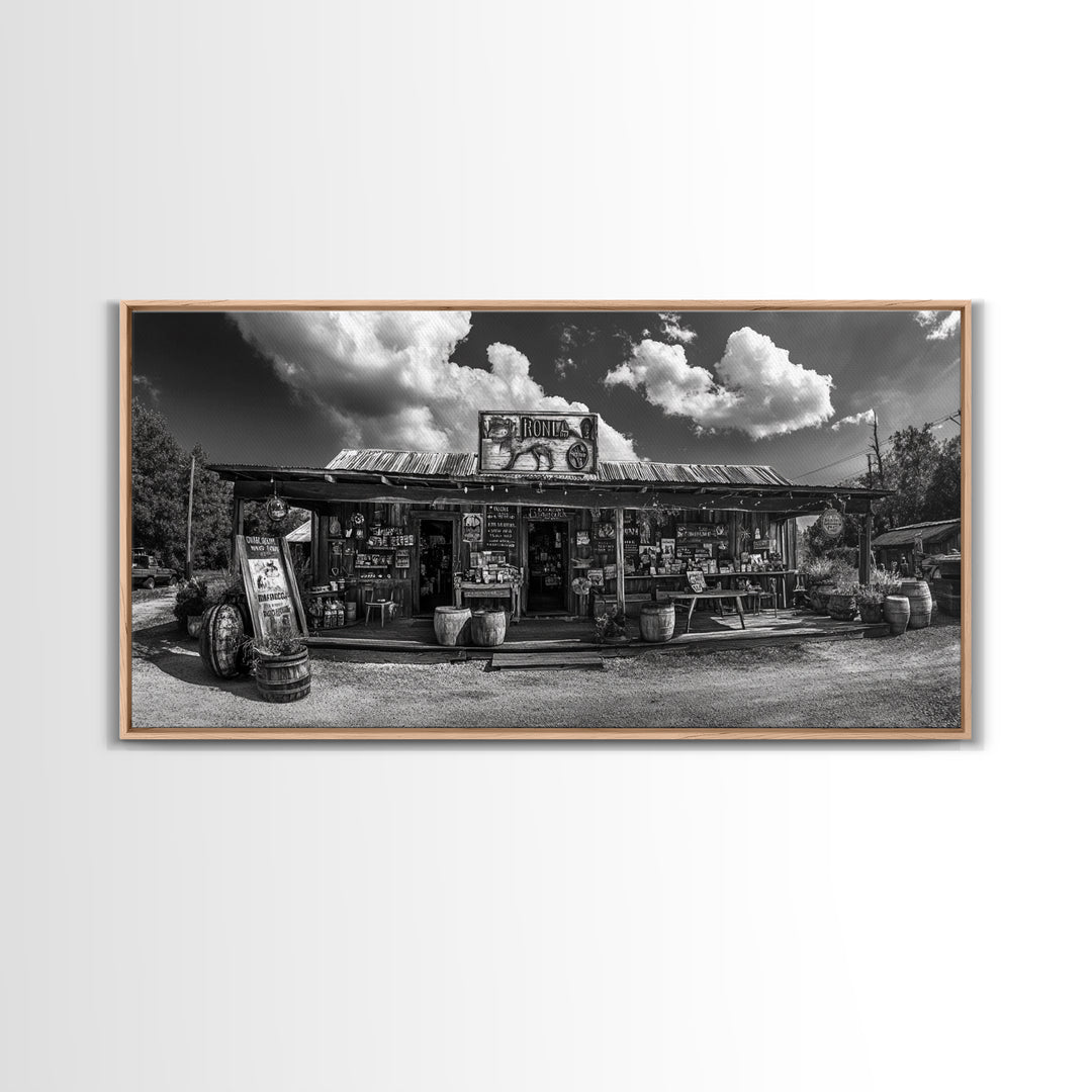 Vintage Western Storefront, Americana Country Scene, Rustic General St ...