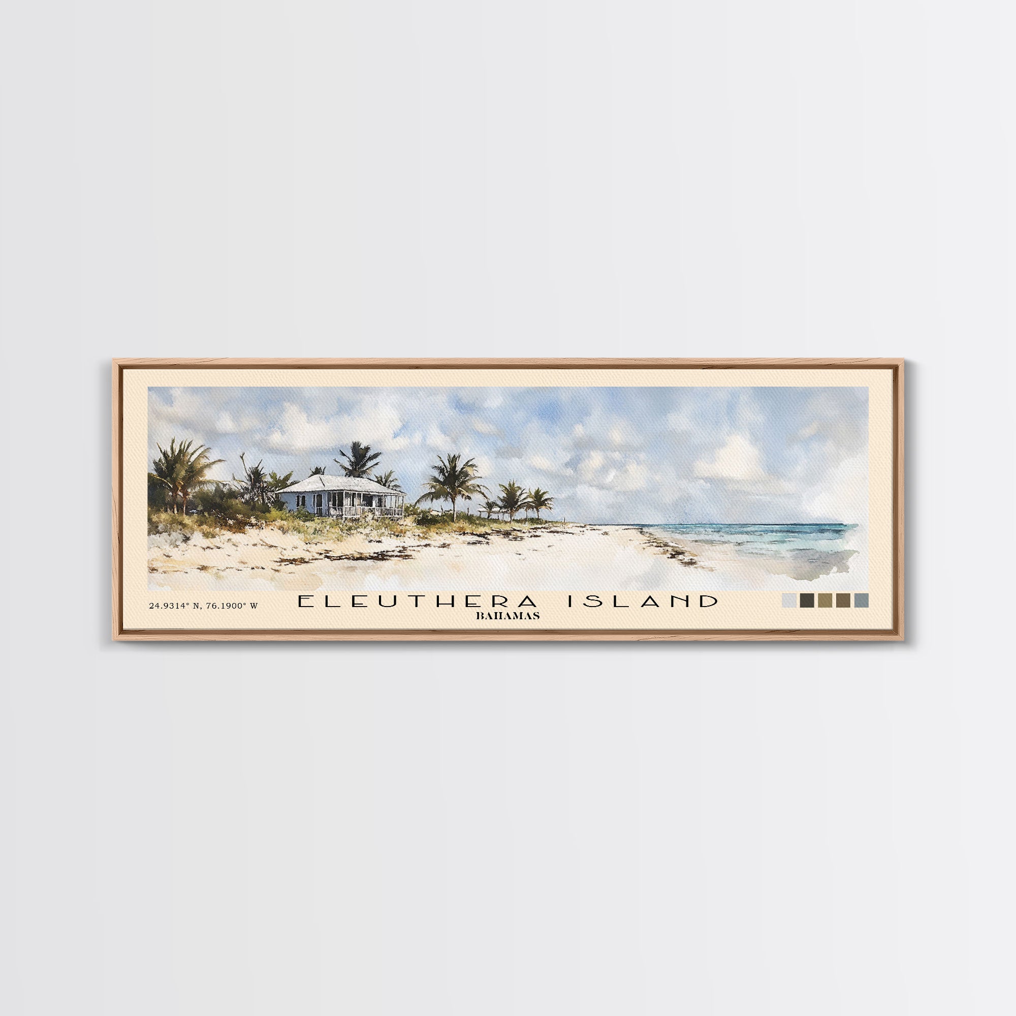 Eleuthera Island, Bahamas Watercolor Print, Vacation Gift, Bahamas Wal ...