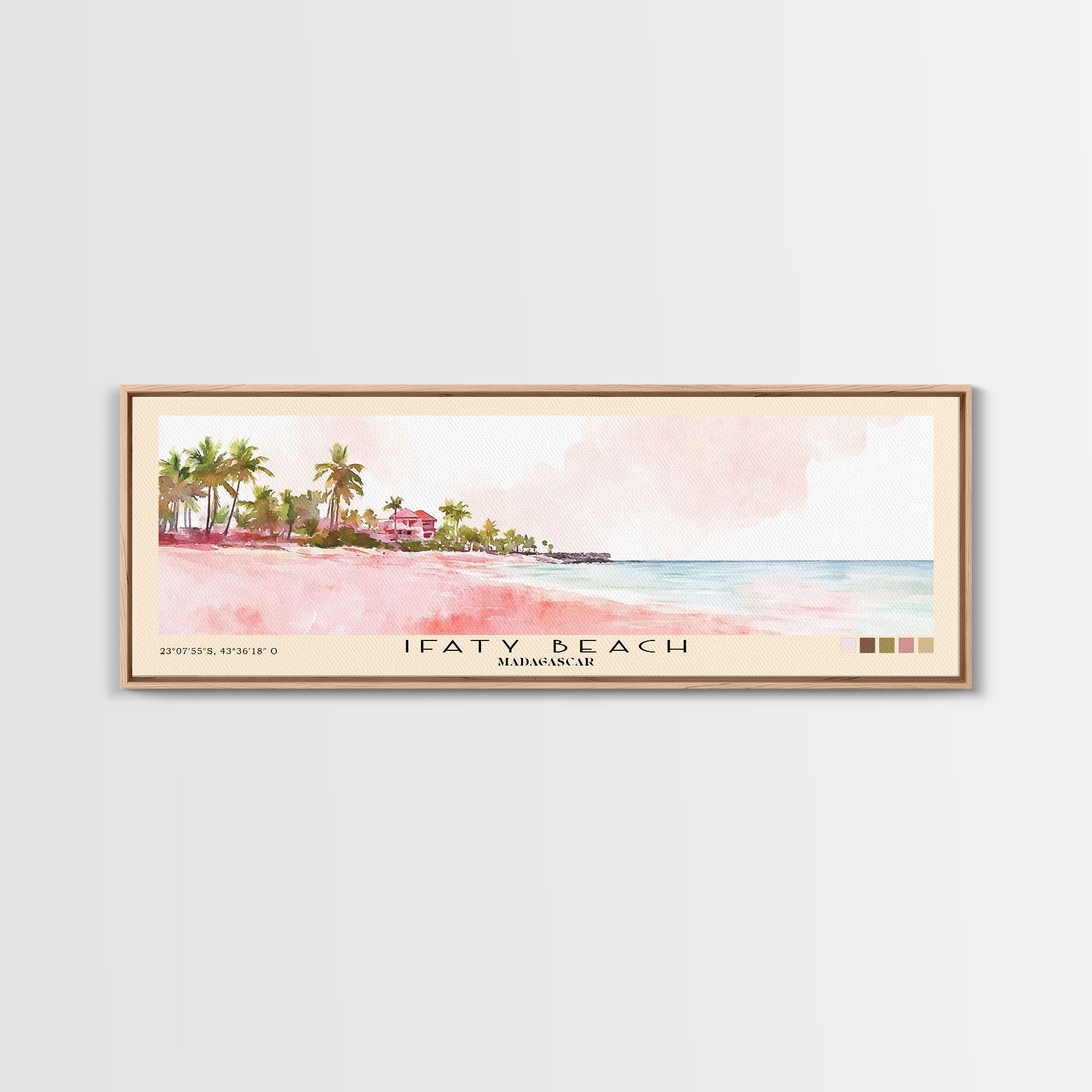 Ifaty Beach, Madagascar Watercolor Print, Vacation Gift, Madagascar Wa ...