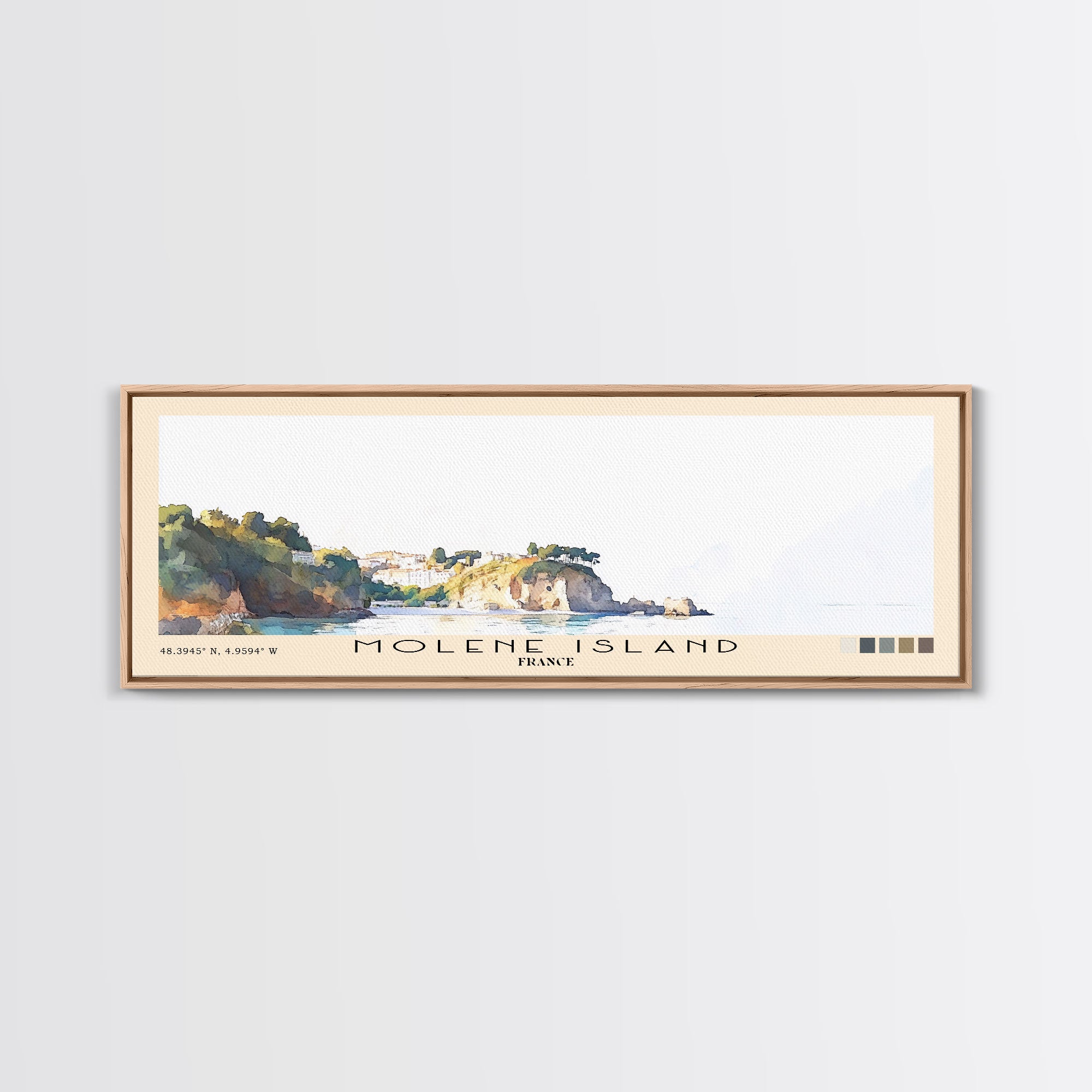 Molene Island, France Watercolor Print, Vacation Gift, France Wall Art ...
