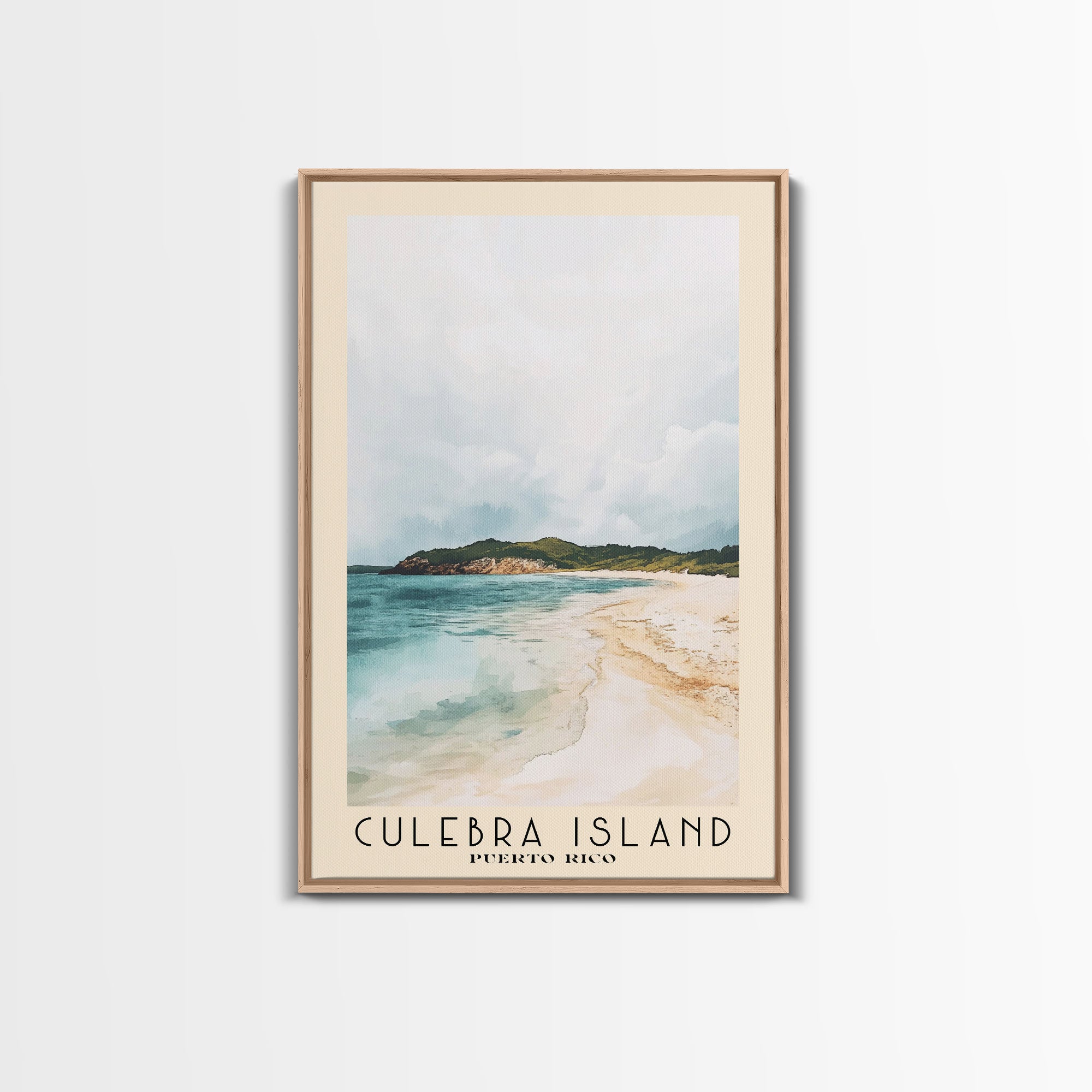 Culebra Island, Puerto Rico Watercolor Print, Vacation Gift, Puerto Ri ...