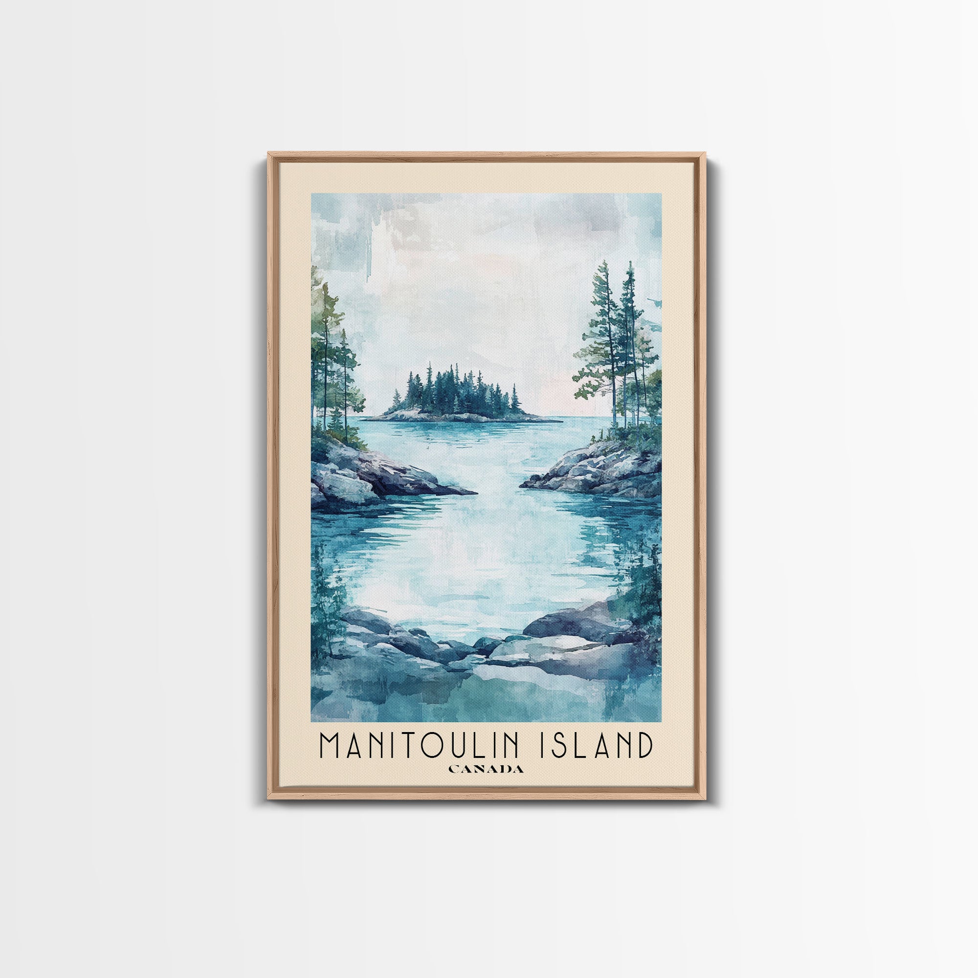 Manitoulin Island, Canada Watercolor Beach Print, Vacation Gift, Canad ...