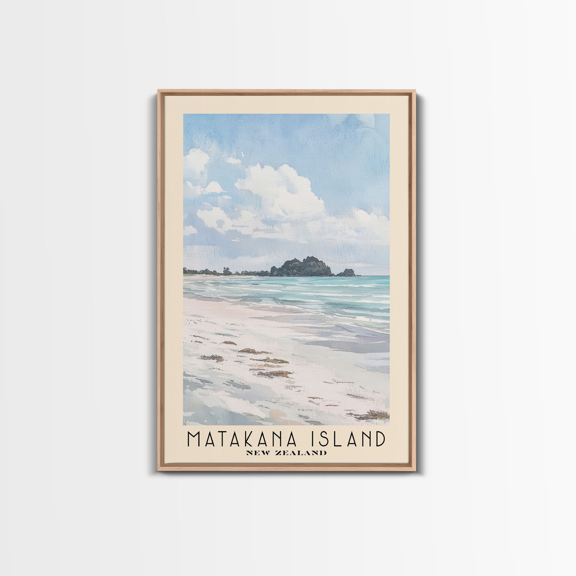Matakana Island, New Zealand Watercolor Print, Vacation Gift, New Zeal ...