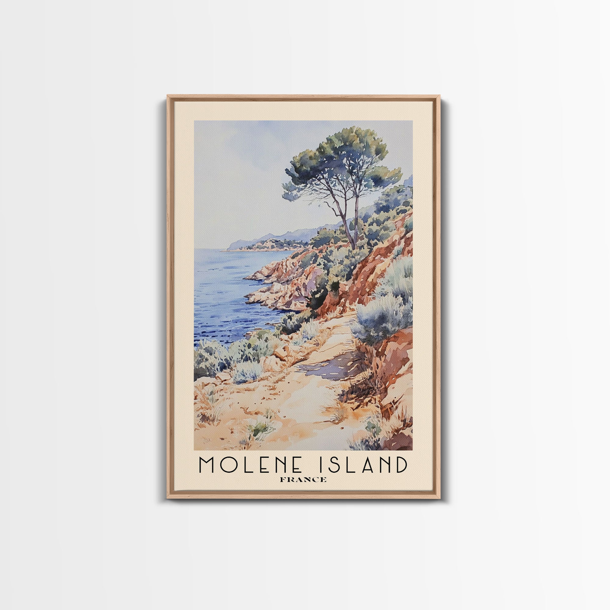 Molene Island, France Watercolor Print, Vacation Gift, France Wall Art ...