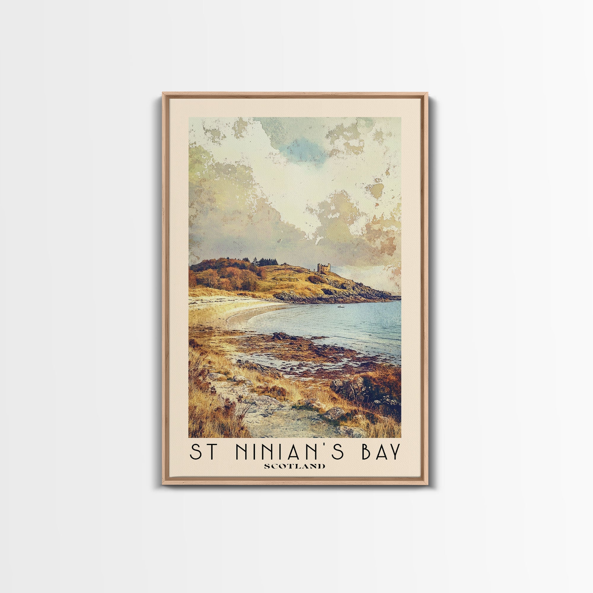 St Ninian’s Bay, Scotland Watercolor Print, Vacation Gift, Scotland Wa ...