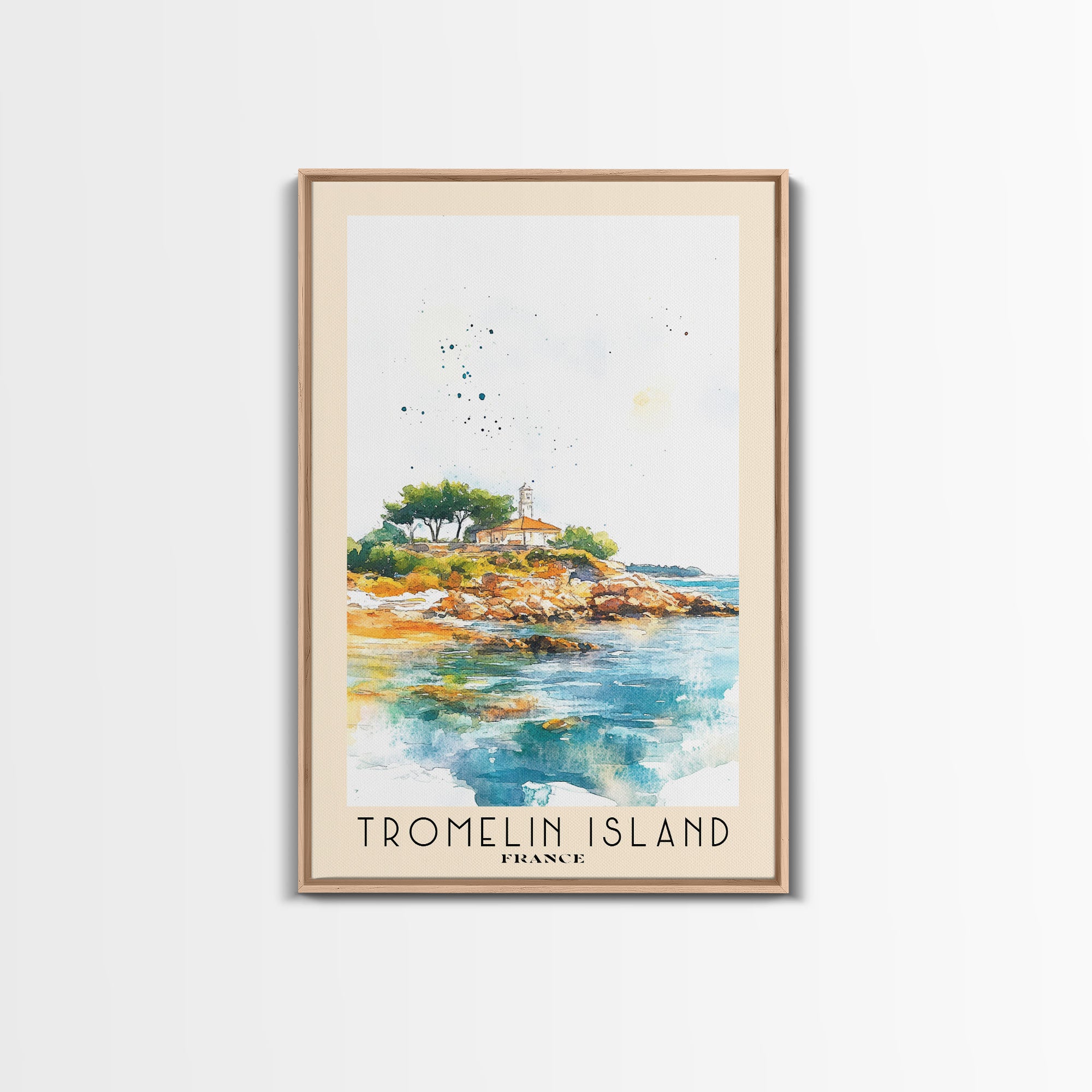 Tromelin Island, France Watercolor Beach Print, Vacation Gift, France ...