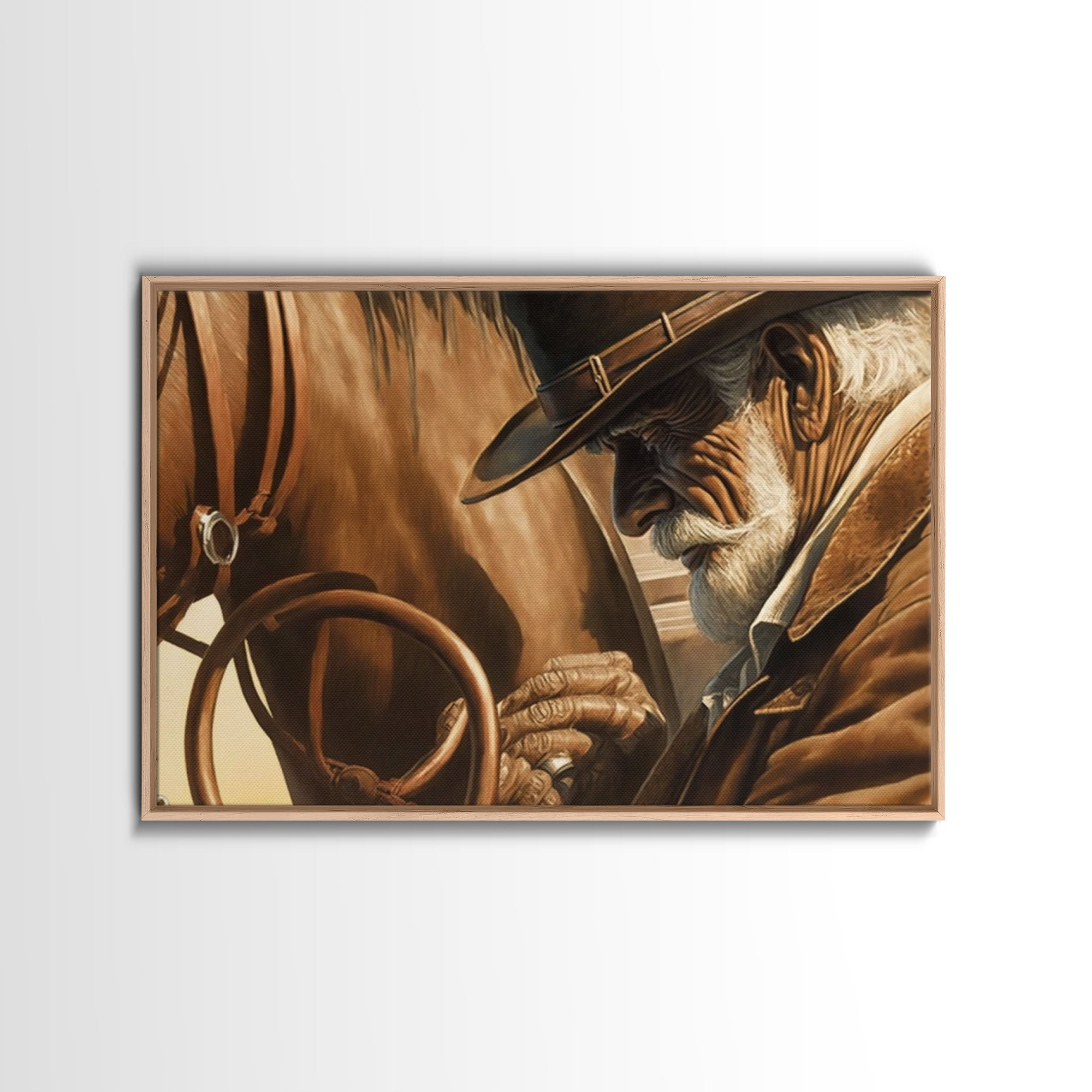 Wild West Cowboy Art, Framed Canvas Print, Cowboy Art Print, Western A ...