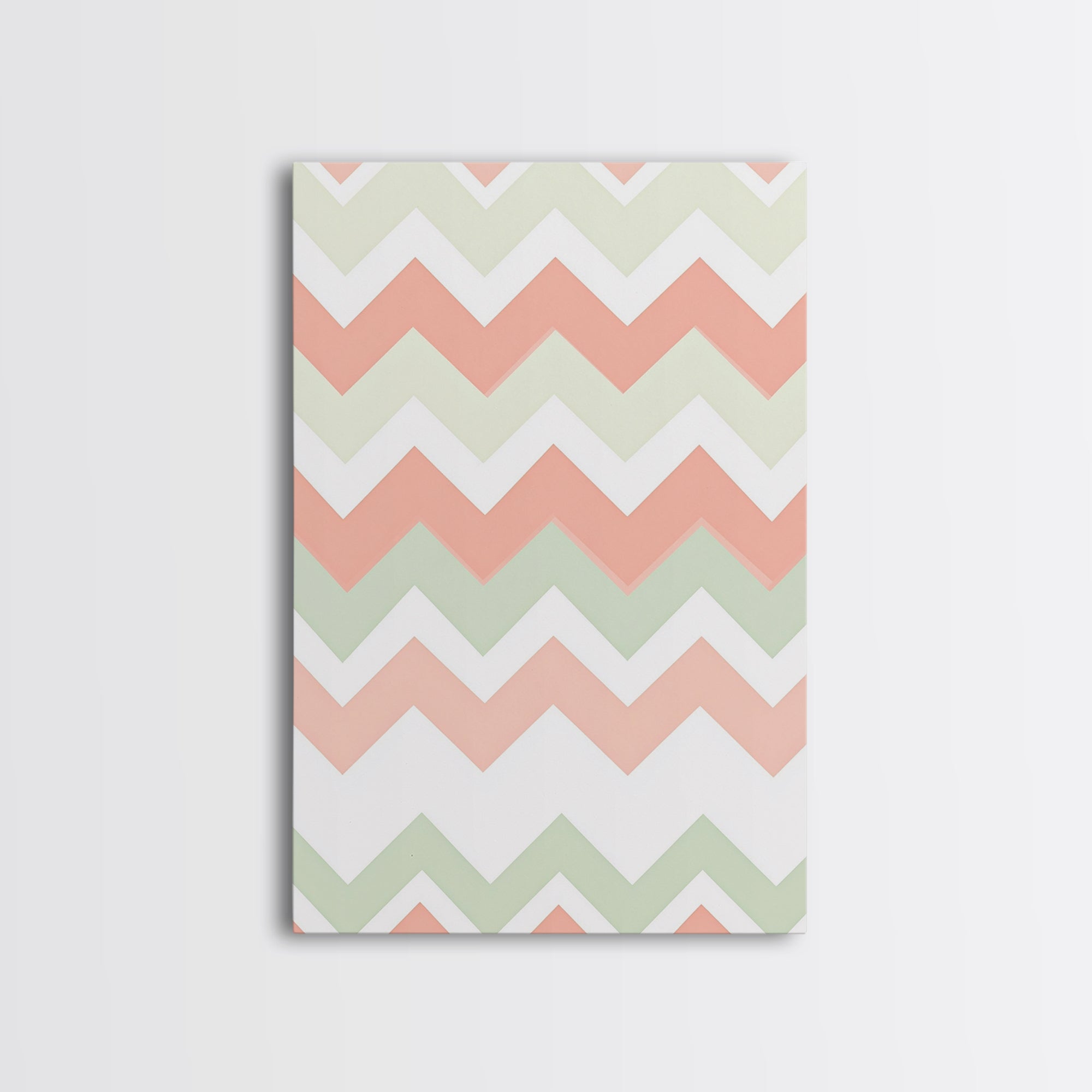 Pink and Mint Green Chevrons, MCM style Mid Century Modern Home Decor ...
