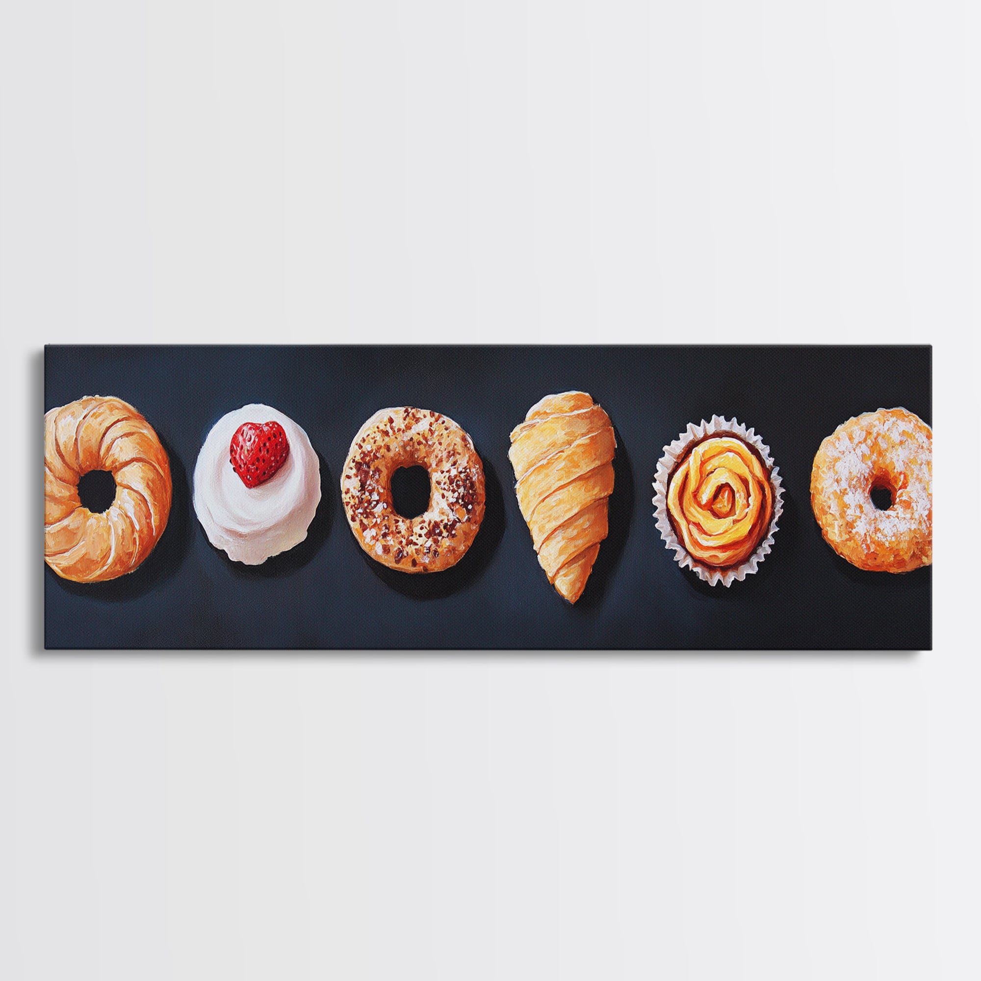 Pastries Painting Print, Bakery Wall Art, Art for Bakery, Food Paintin ...
