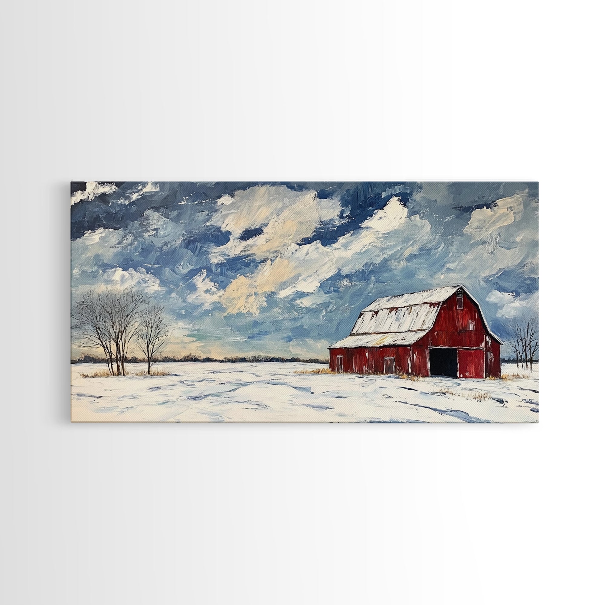 Rustic Barn Wall Art, Panoramic Farmhouse, Farmhouse Wall Decor, Old B ...