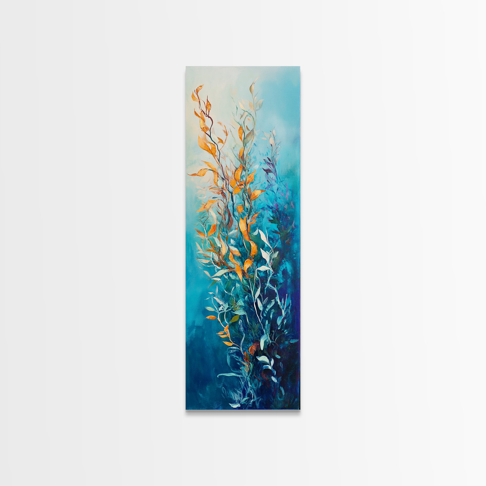 Underwater Kelp, Ocean Botanical Prints, Coastal Decor, Blue and Green ...