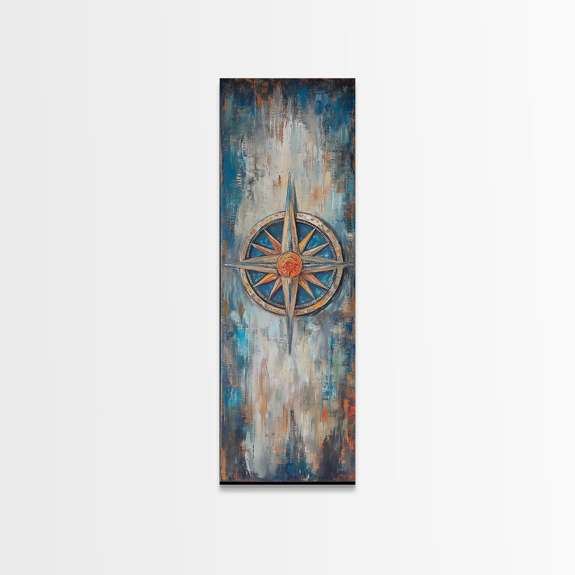 Compass, compass wall art, rustic wall art, nautical decor, farmhouse ...