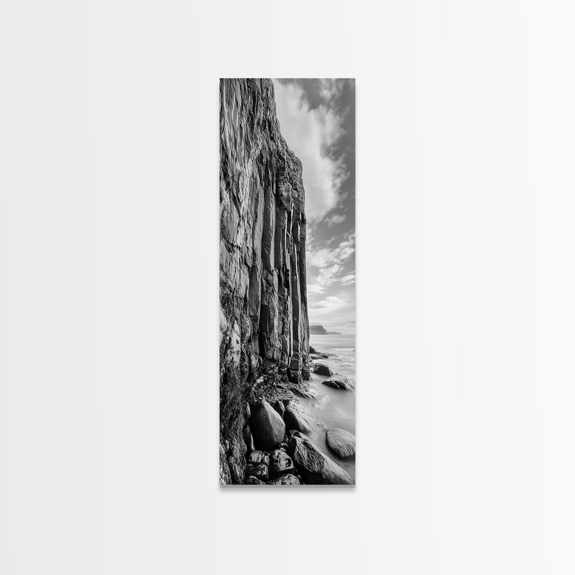 Cliffside Texture, Ocean Rocks, Vertical Landscape, Canvas Print, Mode ...