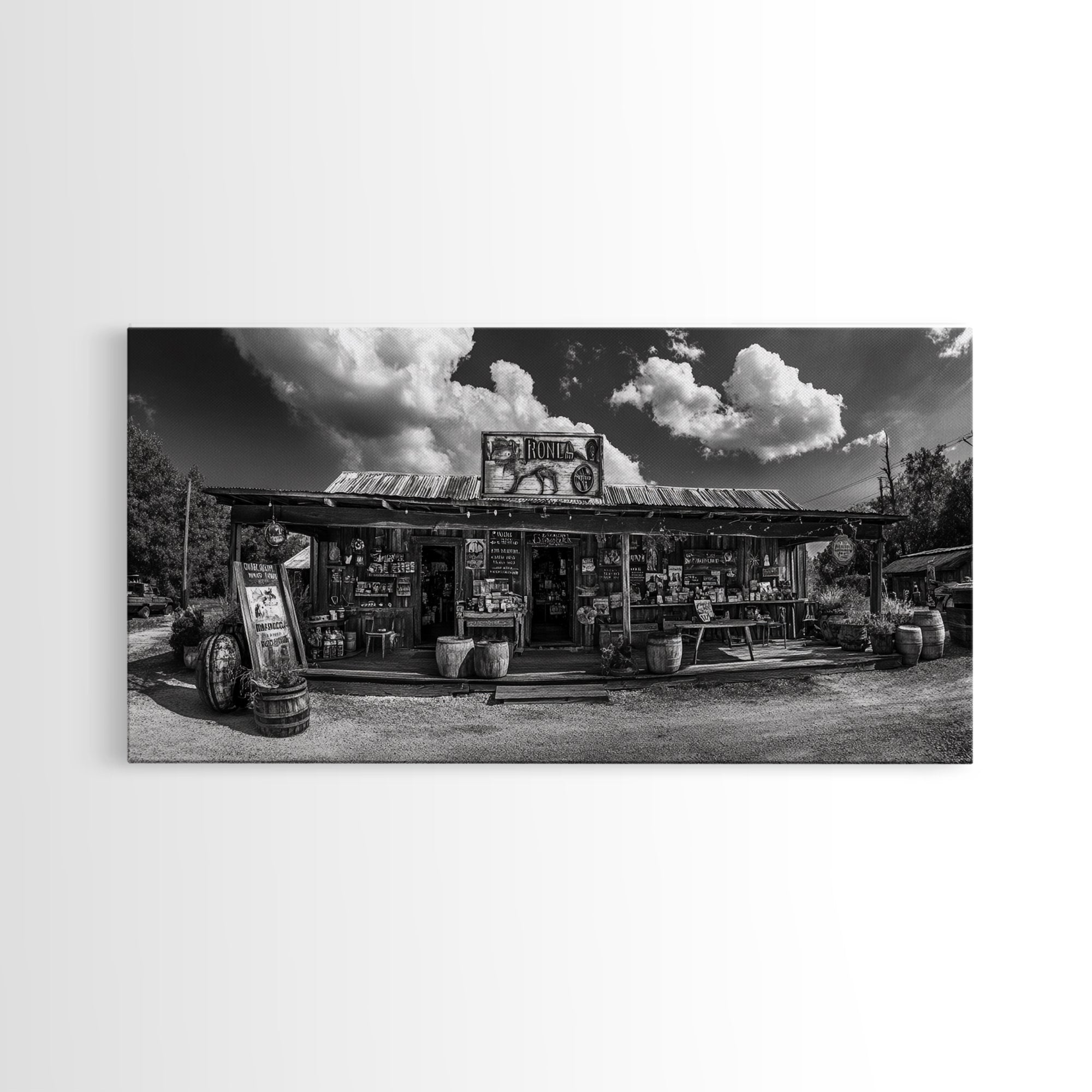 Vintage Western Storefront, Americana Country Scene, Rustic General St ...