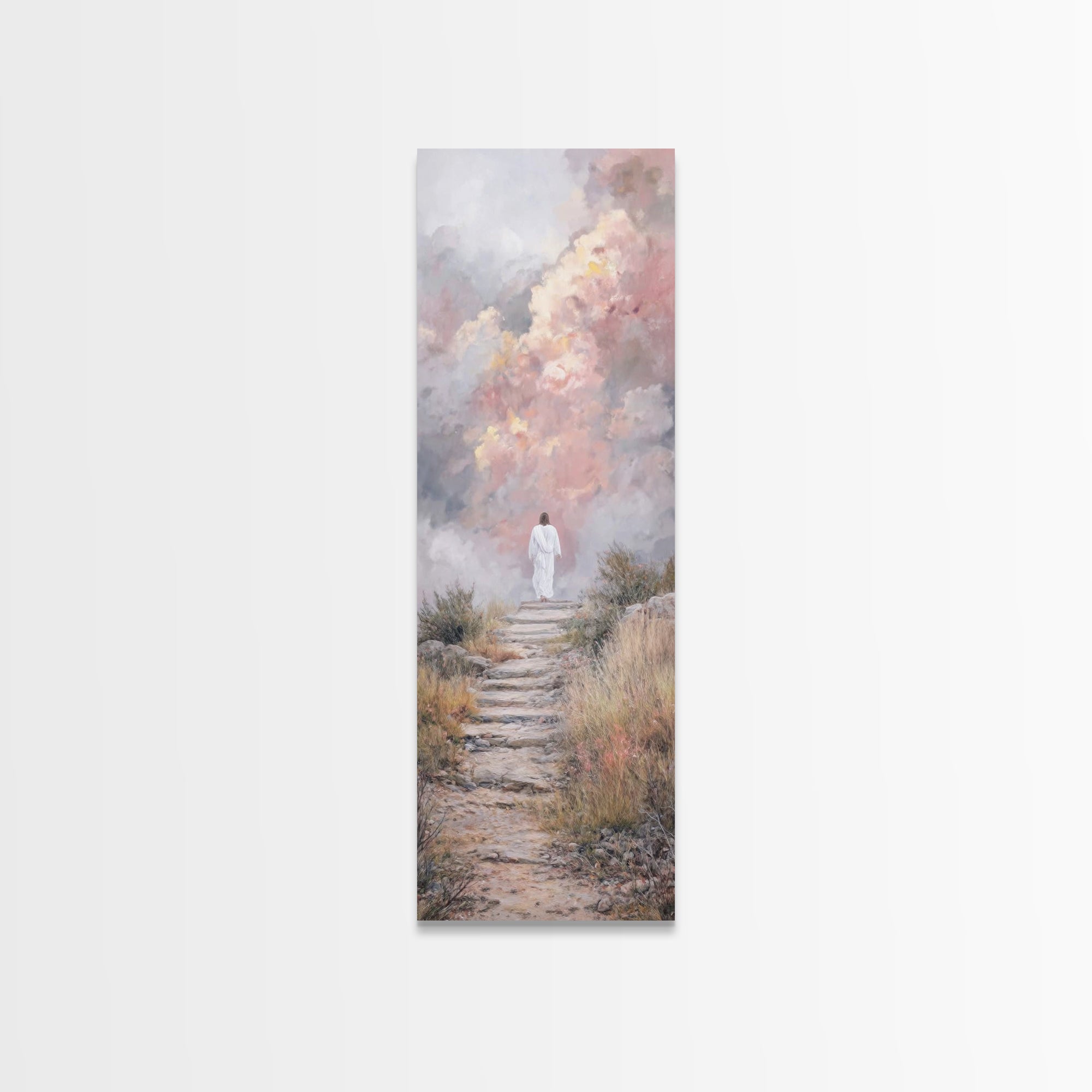 Heavenward Steps | Framed Canvas Print | Jesus Painting | Christian Ar ...