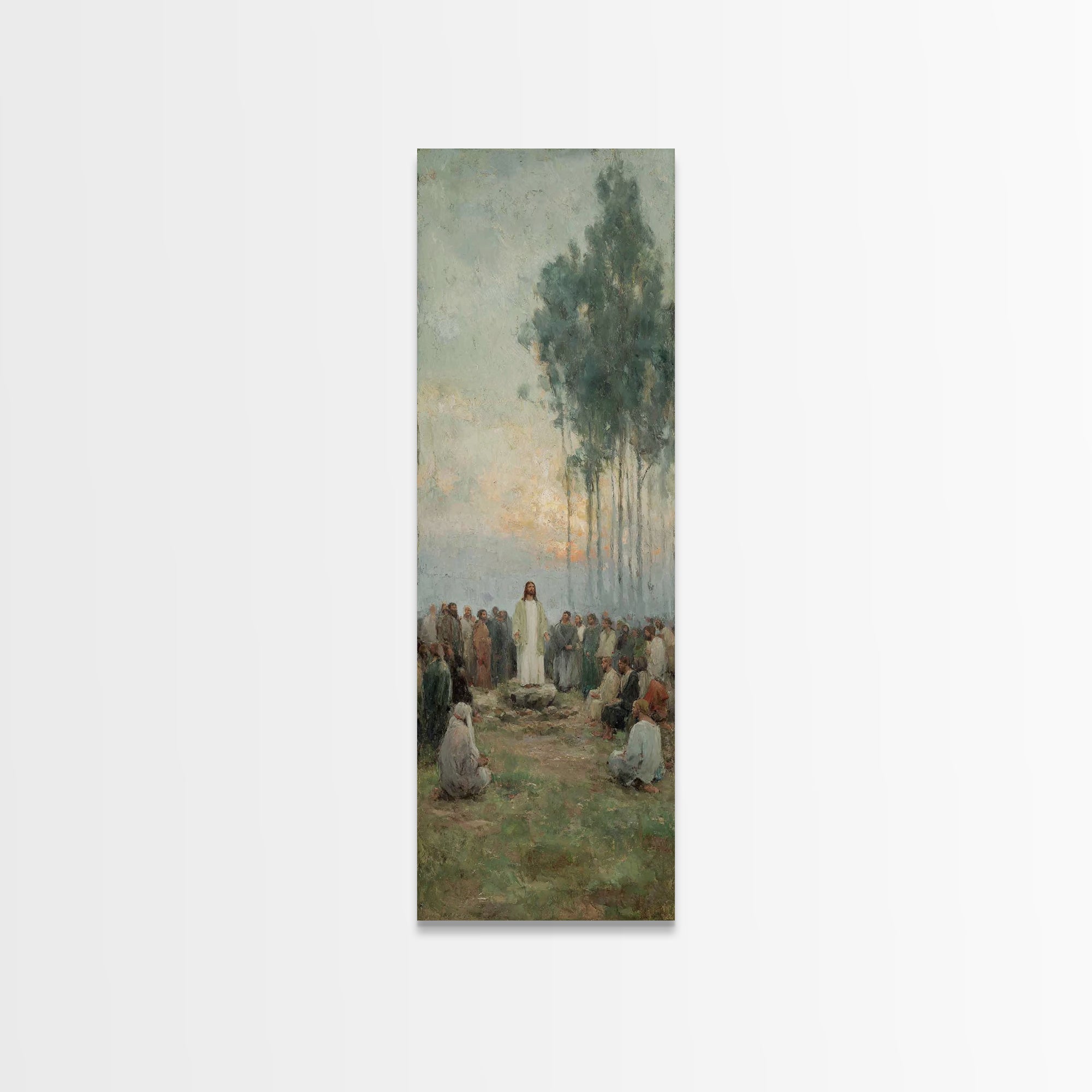 Shoreline Grace | Framed Canvas Print | Christian Art Print | Jesus Pa ...