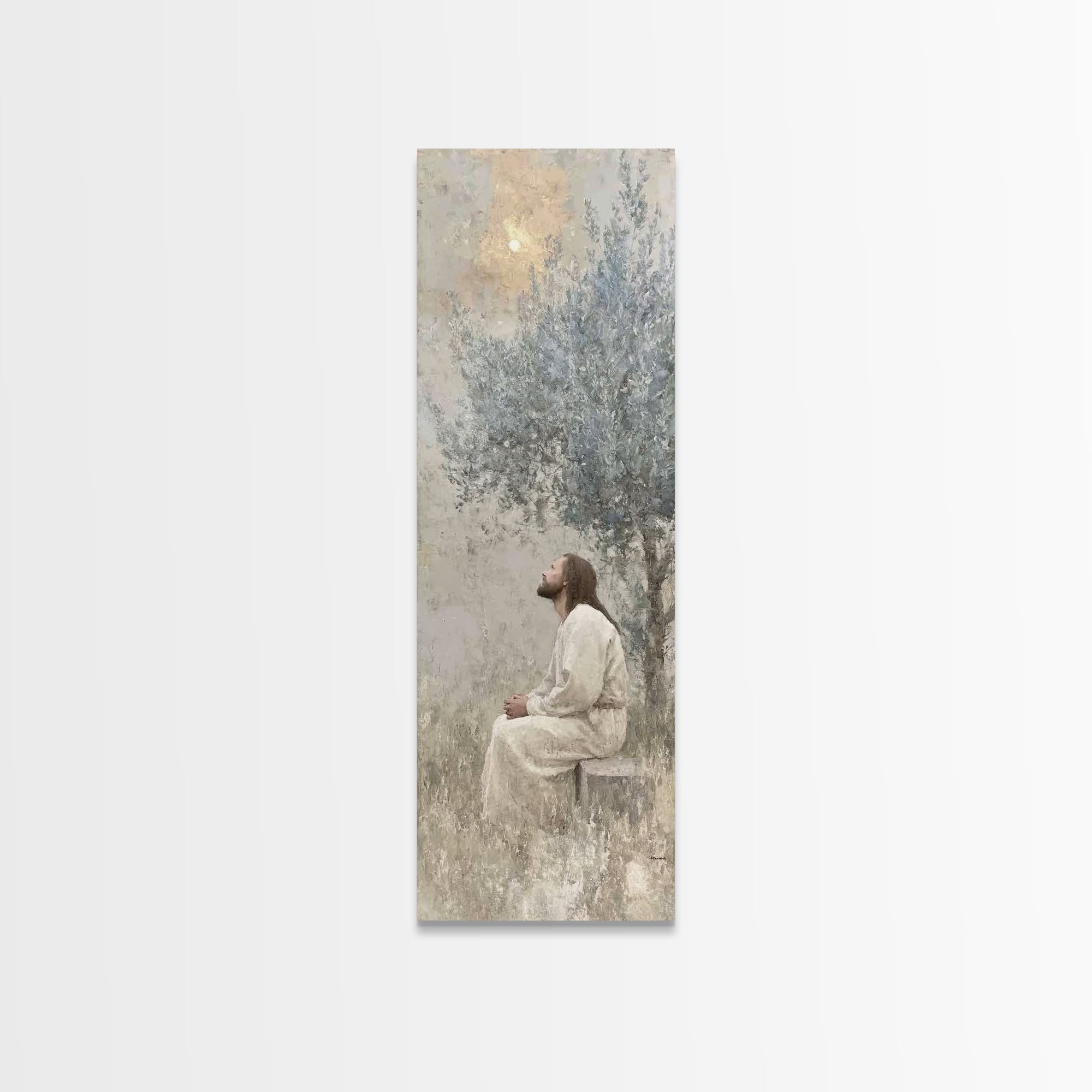 Heavenward Prayer – Framed Canvas Print – Christian Wall Art – Christi ...