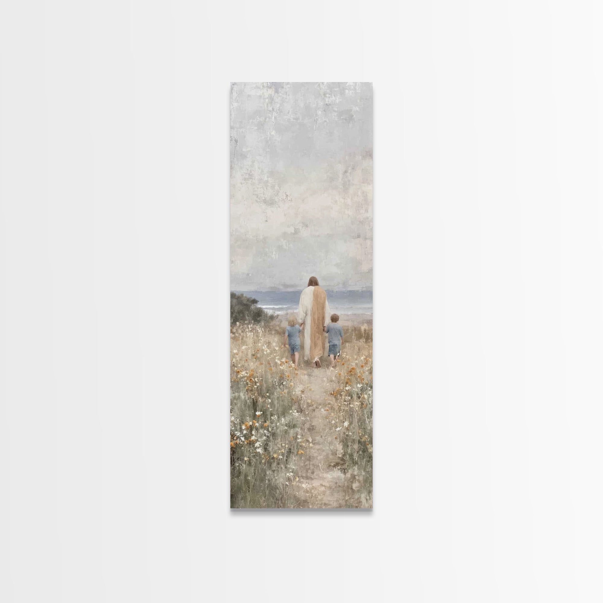 Shoreline Of Hope – Framed Canvas Print – Christian Art Canvas – Jesus ...