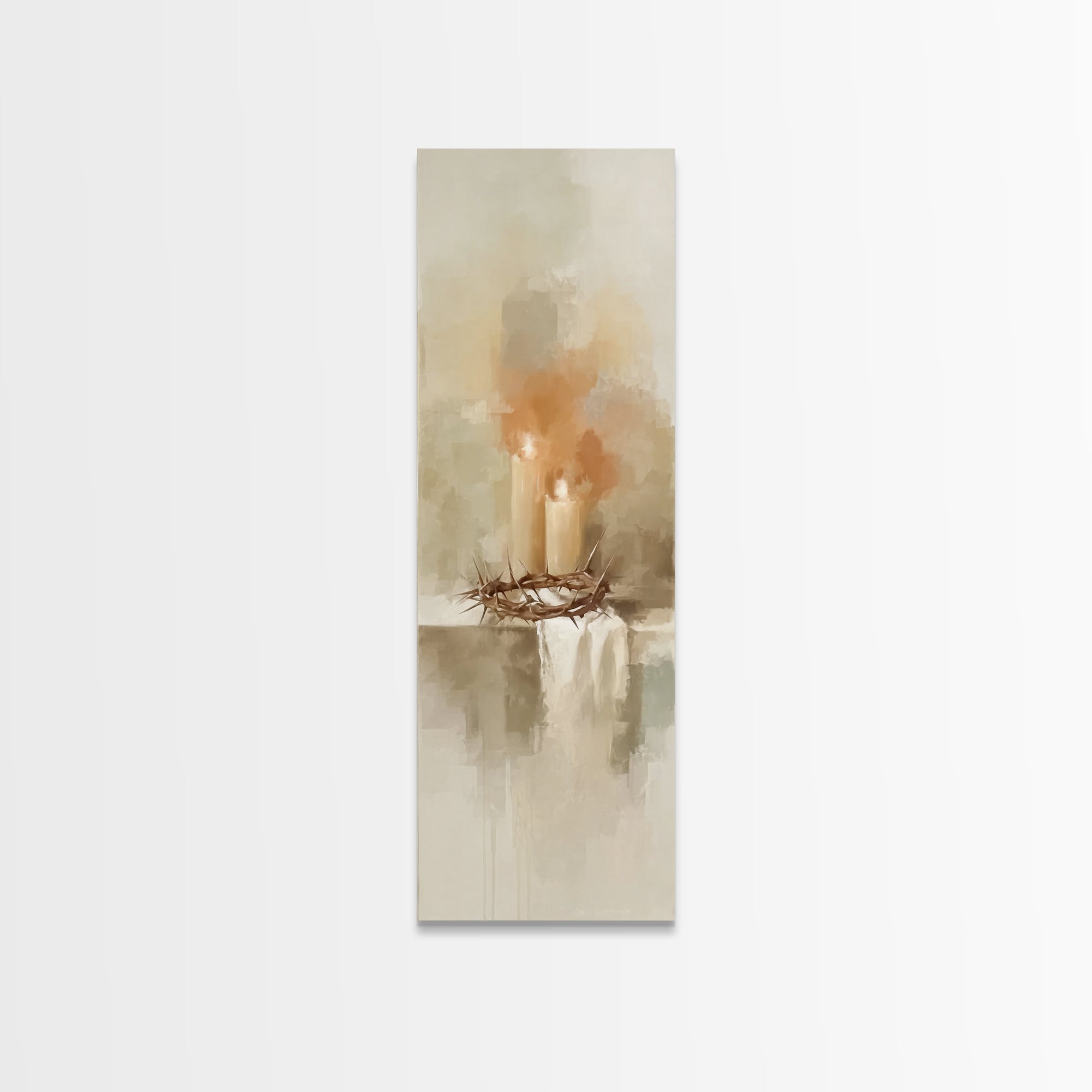 Silent Ember Grace | Framed Canvas Print | Christian Art Canvas | Mode ...