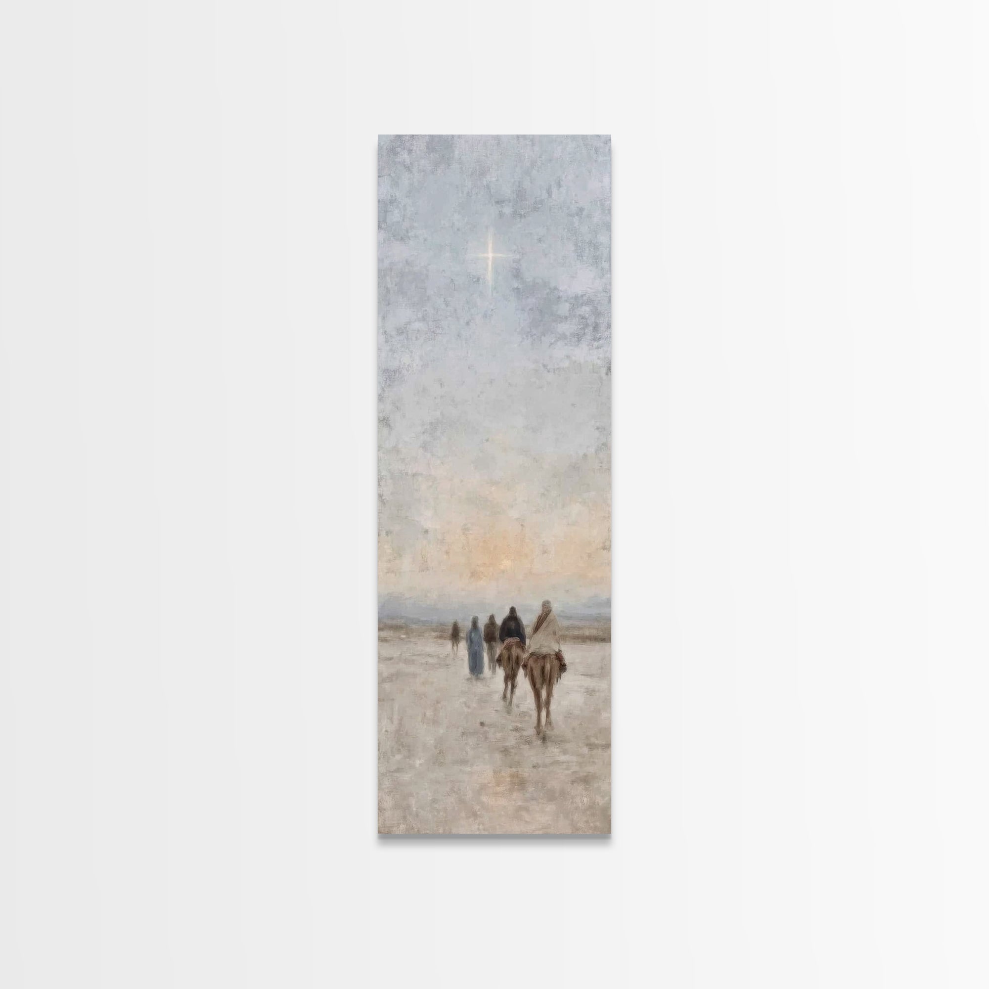 Pilgrims Of Hope – Framed Canvas Print – Christian Art – Christmas Wal ...