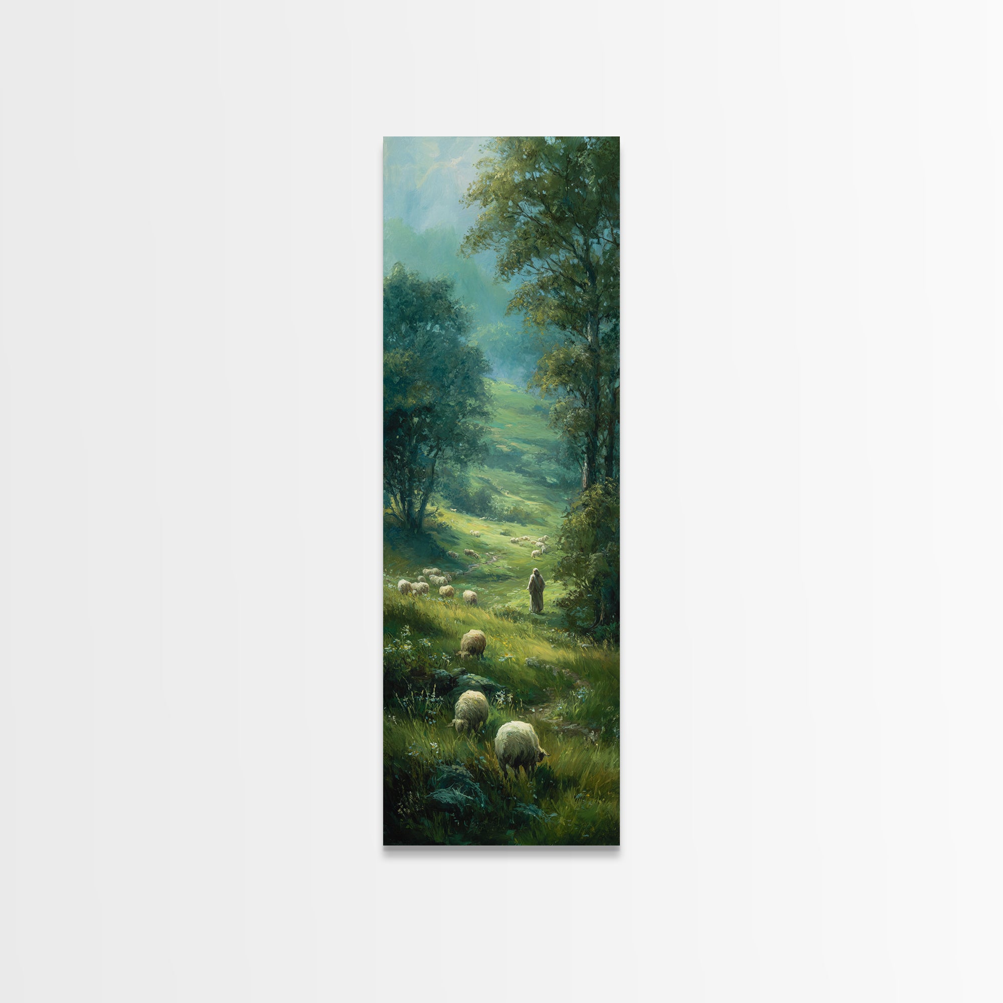 Valley Shepherd Path – Framed Canvas Print – Christian Art Canvas – Ch ...
