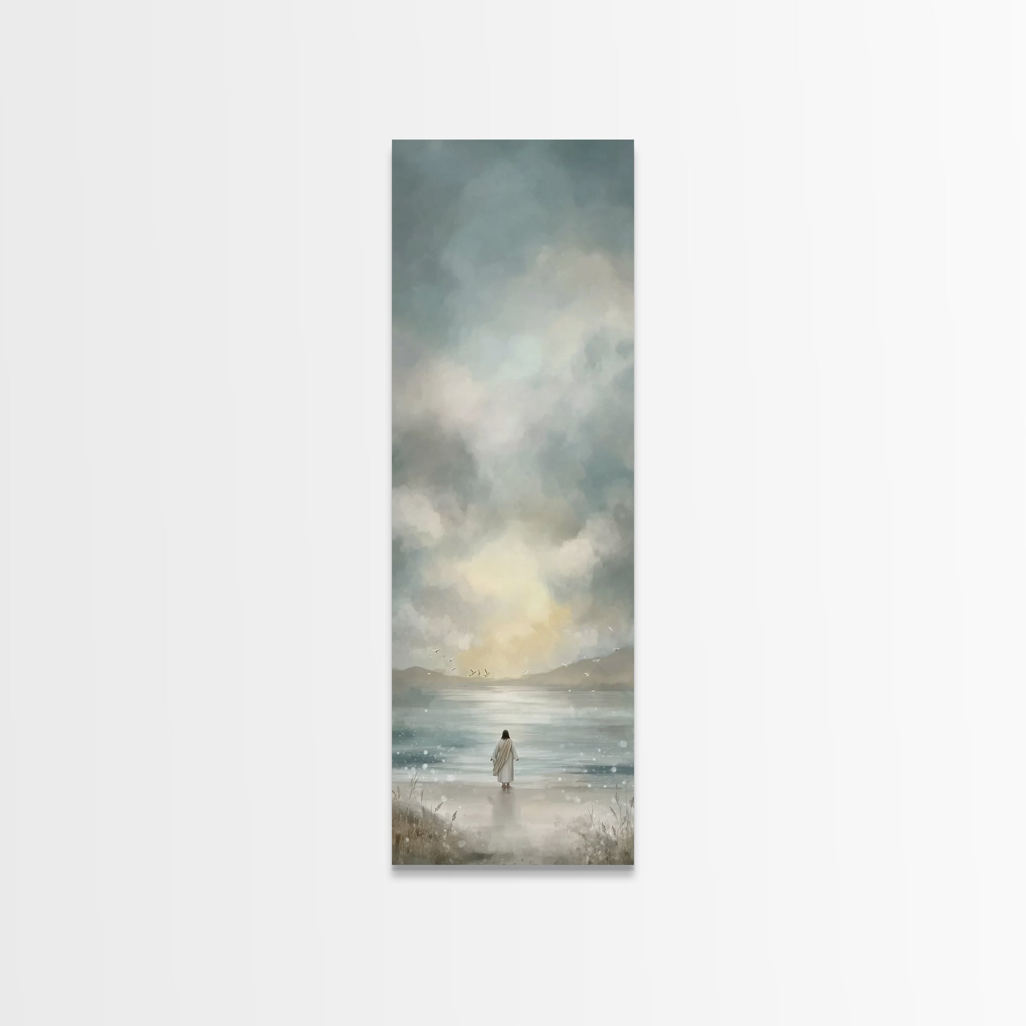 Radiance Of Mercy | Framed Canvas Print | Tall Narrow Wall Art | Chris ...