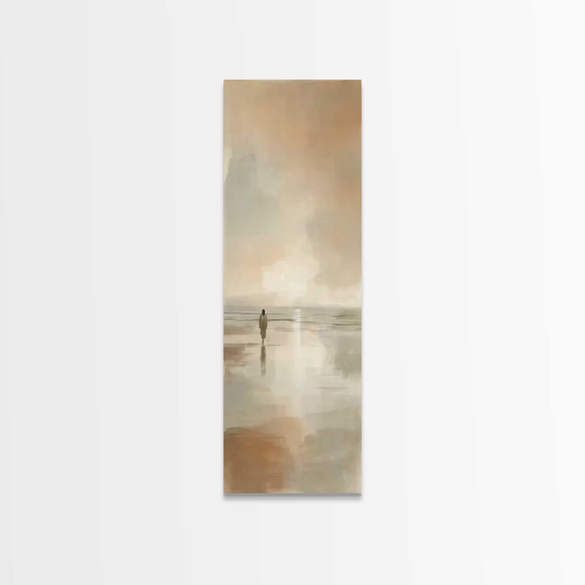 Shoreline Of Peace | Framed Canvas Print | Narrow Art | Christian Wall ...