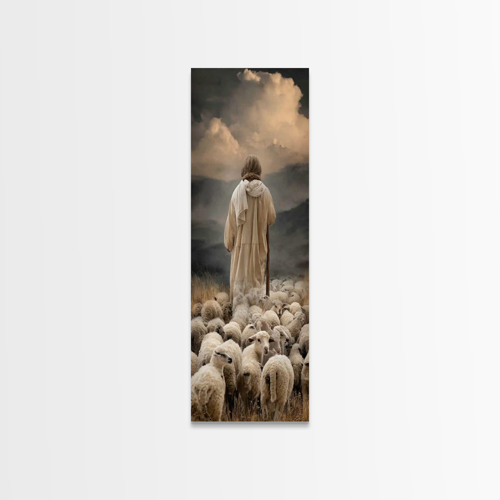 Shepherd Of Peace – Framed Canvas Print – Christian Wall Art – Jesus P ...