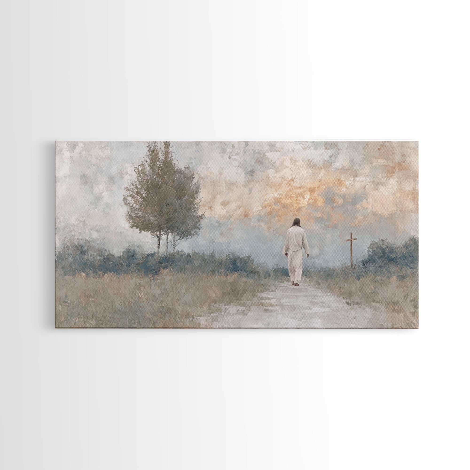 Path Of Mercy – Framed Canvas Print – Christian Wall Art – Jesus Paint ...