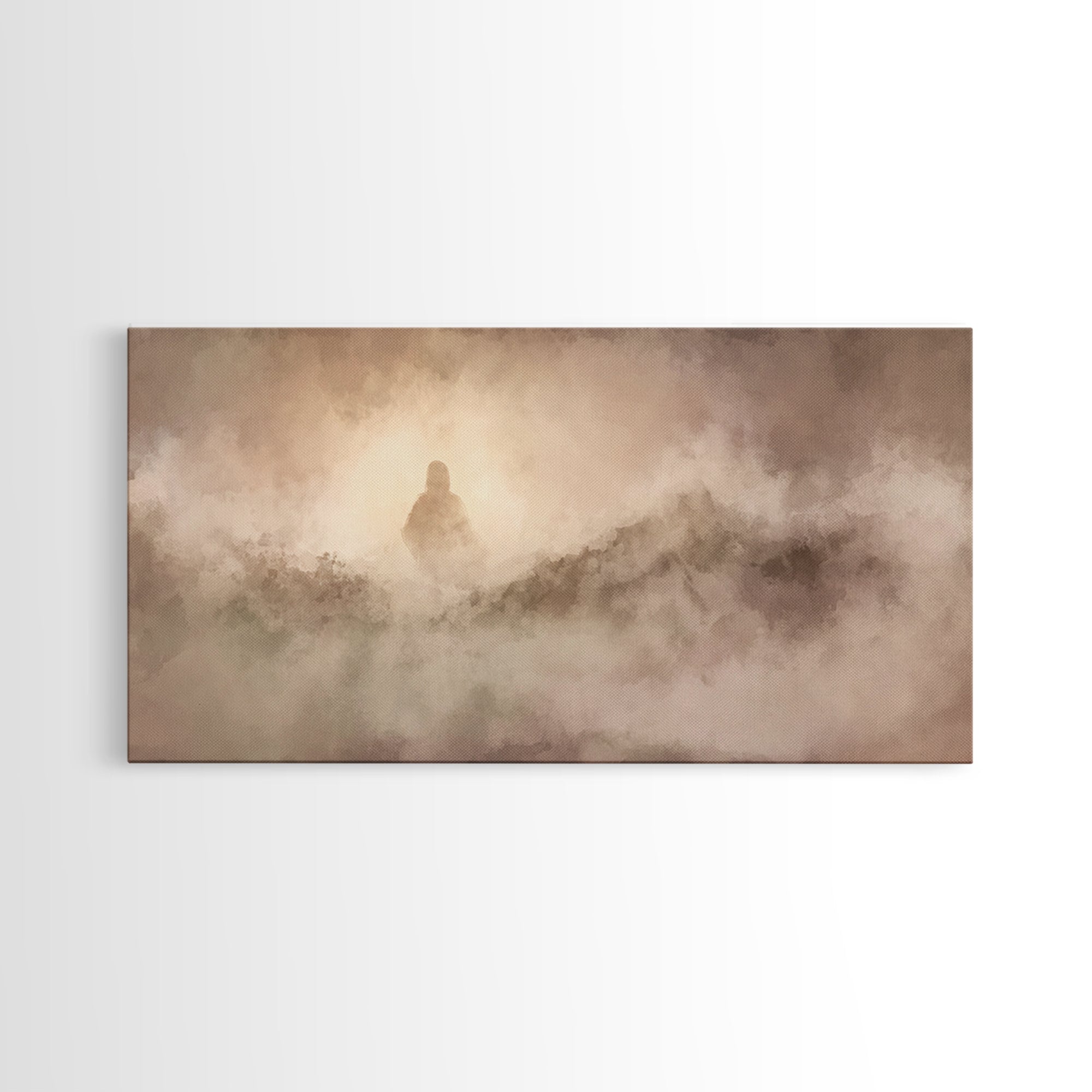 Eternal Shoreline – Framed Canvas Print – Christian Art Canvas – Moody ...