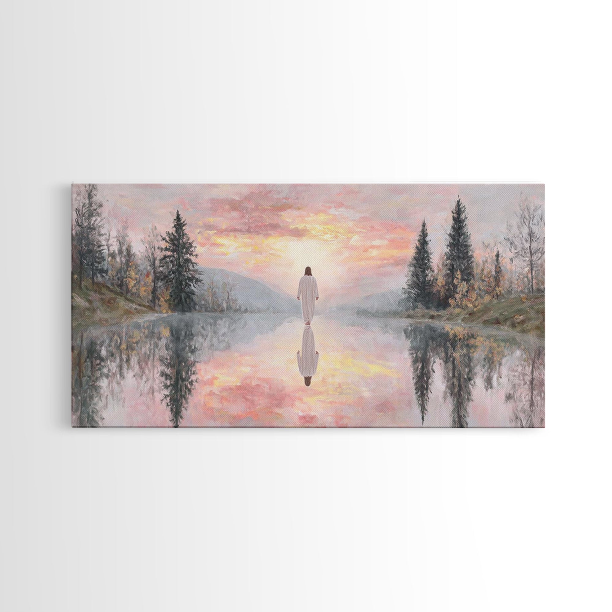 Radiant Dawn Blessing | Framed Canvas Print | Christian Wall Art | Jes ...