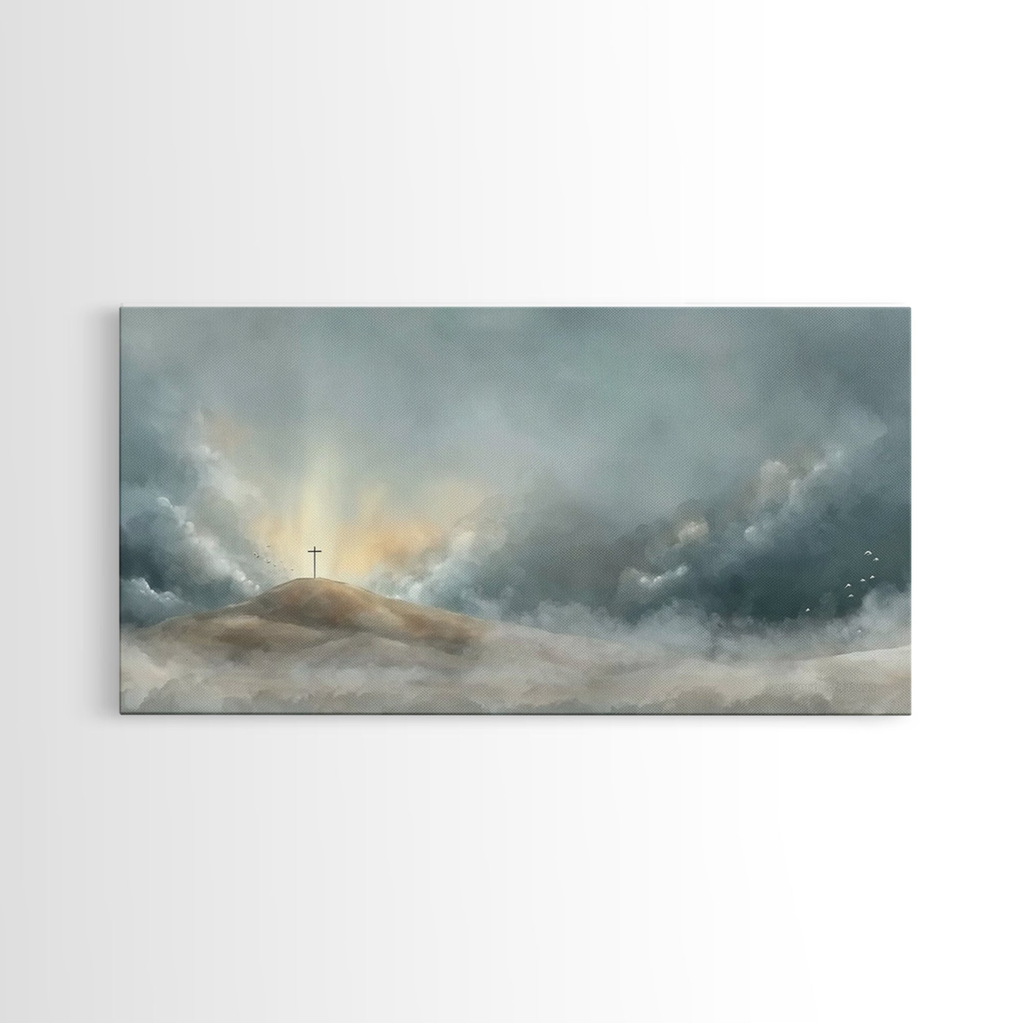 Cloudborn Promise, Framed Canvas Print, Christian Art Canvas, Christia ...