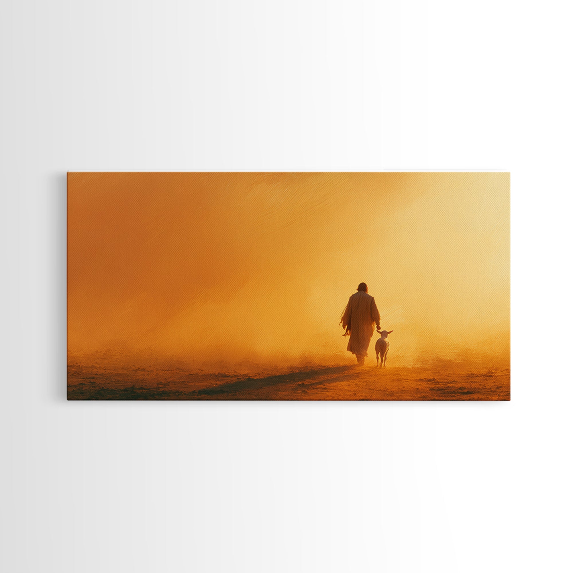 Desert Shepherd – Framed Canvas Print – Christian Wall Art – Christian ...