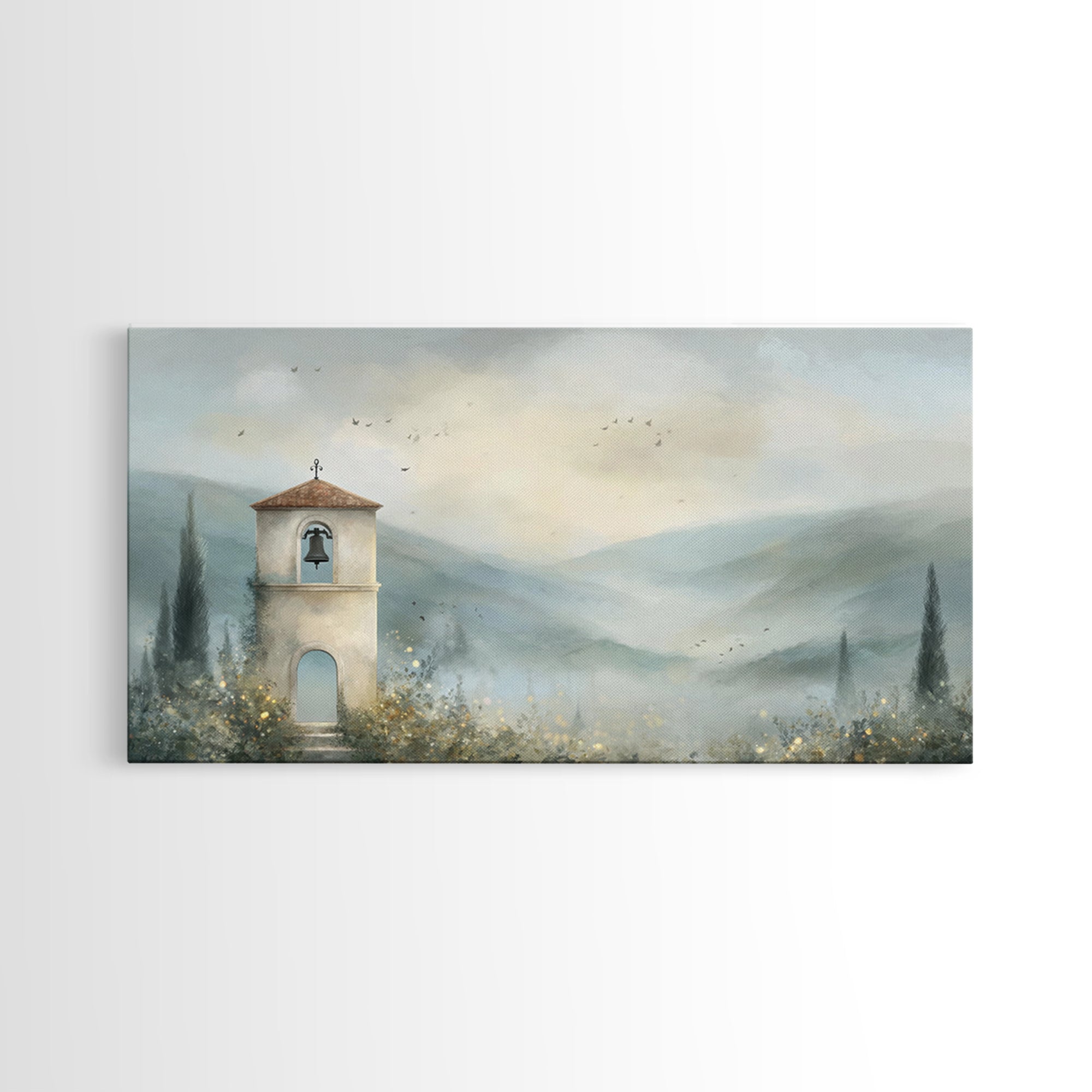 Bell Of Hope – Framed Canvas Print – Christian Decor – Christian Wall ...