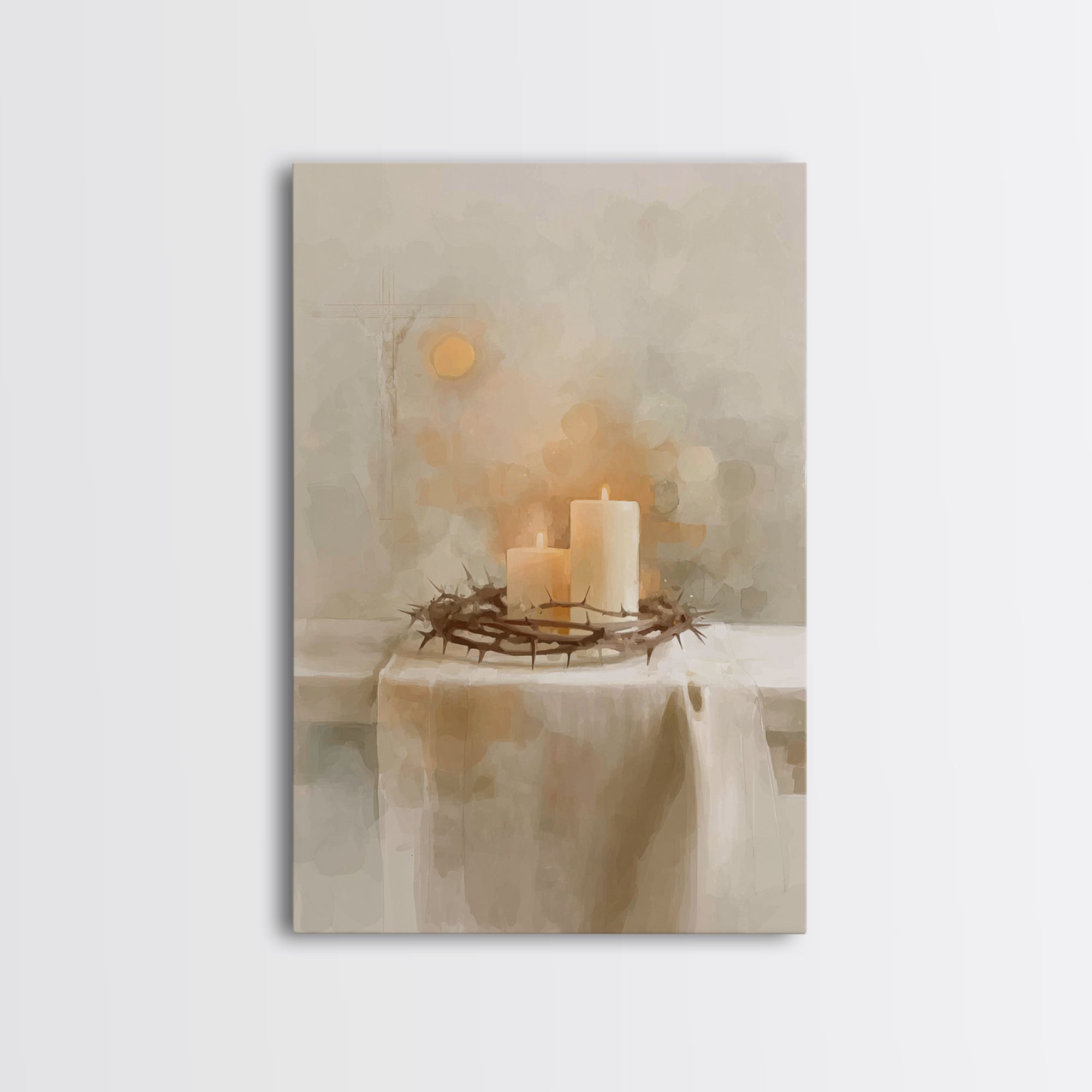 Crown Of Hope – Framed Canvas Print – Christian Wall Art – Christian A ...